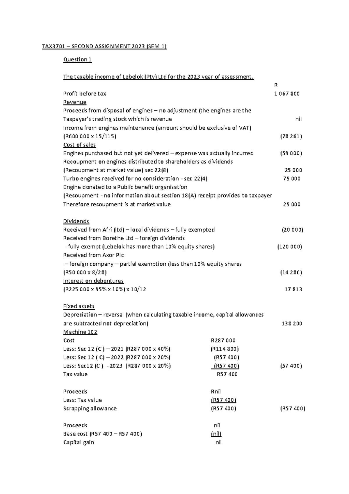 Tax3701 Second Assignment 2023sem1 1 230409 113450 Tax3701