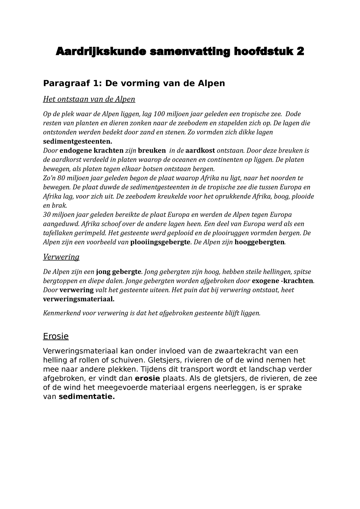 Samenvatting Ak Hoofdstuk 2 Aardrijkskunde Samenvatting Hoofdstuk 2