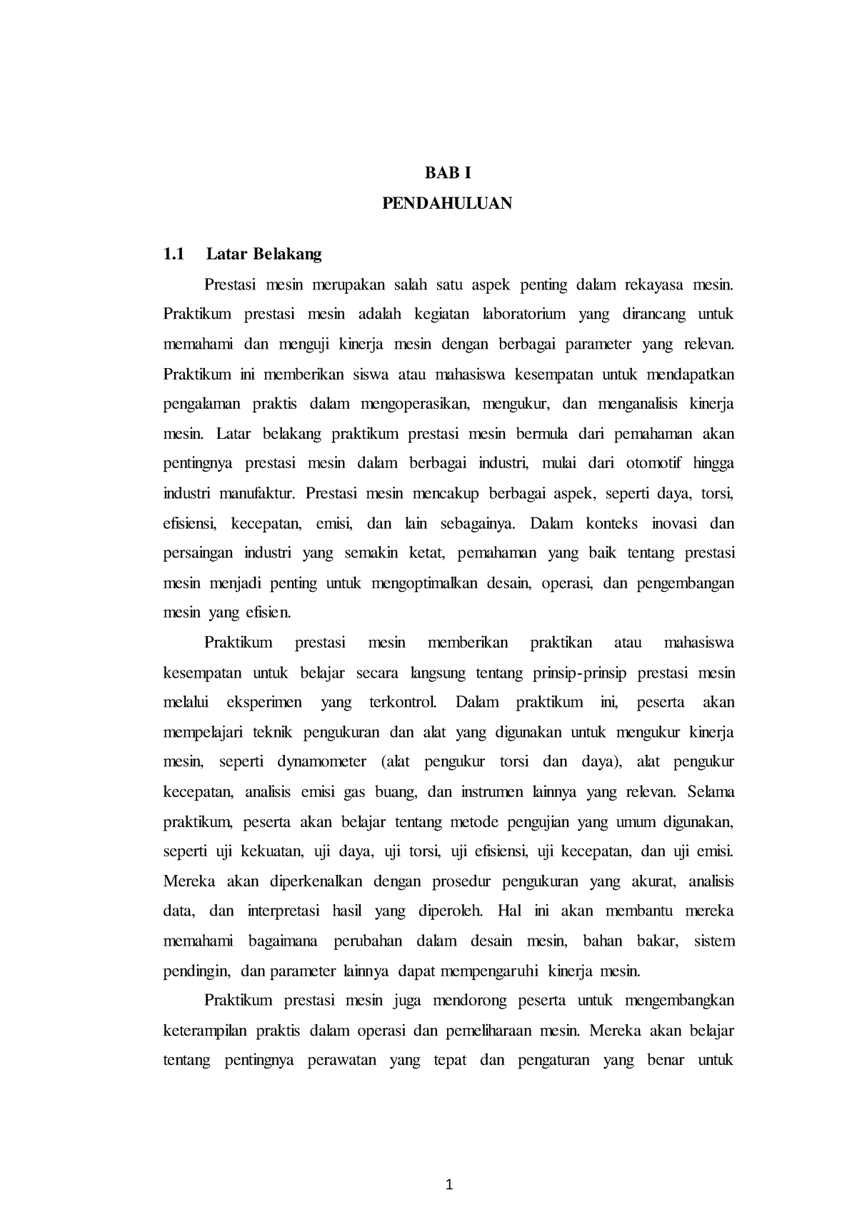 Bab 1 Bab 2 014355 1 Bab I Pendahuluan 1 Latar Belakang Prestasi