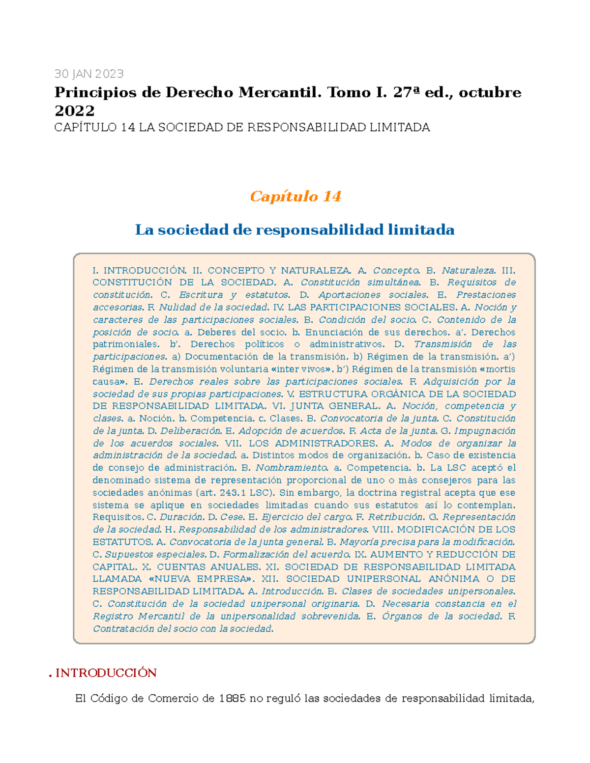 Lección 14 Mercantil Parte Libro De Aranzadi 30 Jan 2023 Principios