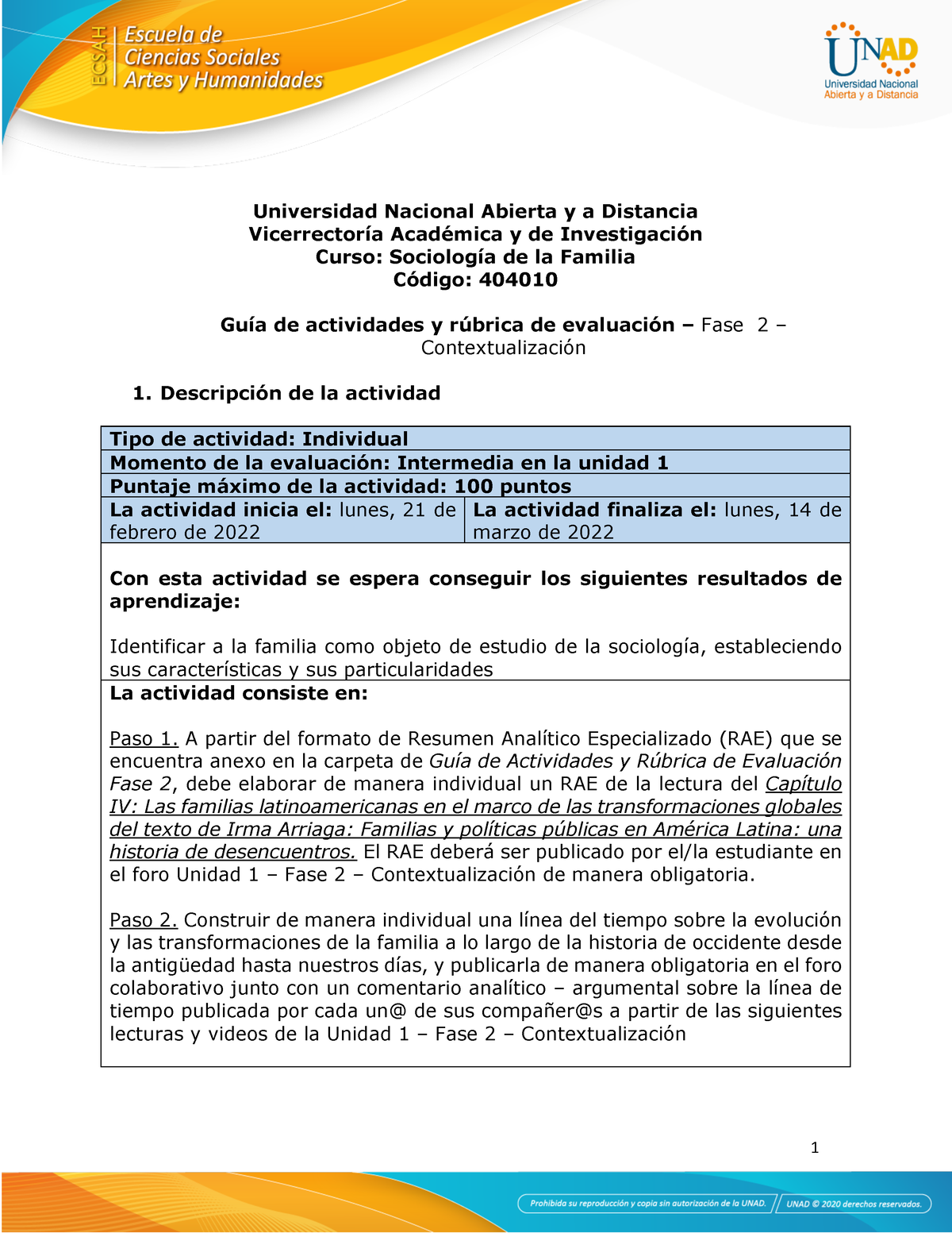 Guía De Actividades Y Rúbrica De Evaluación Unidad 1 Fase 2