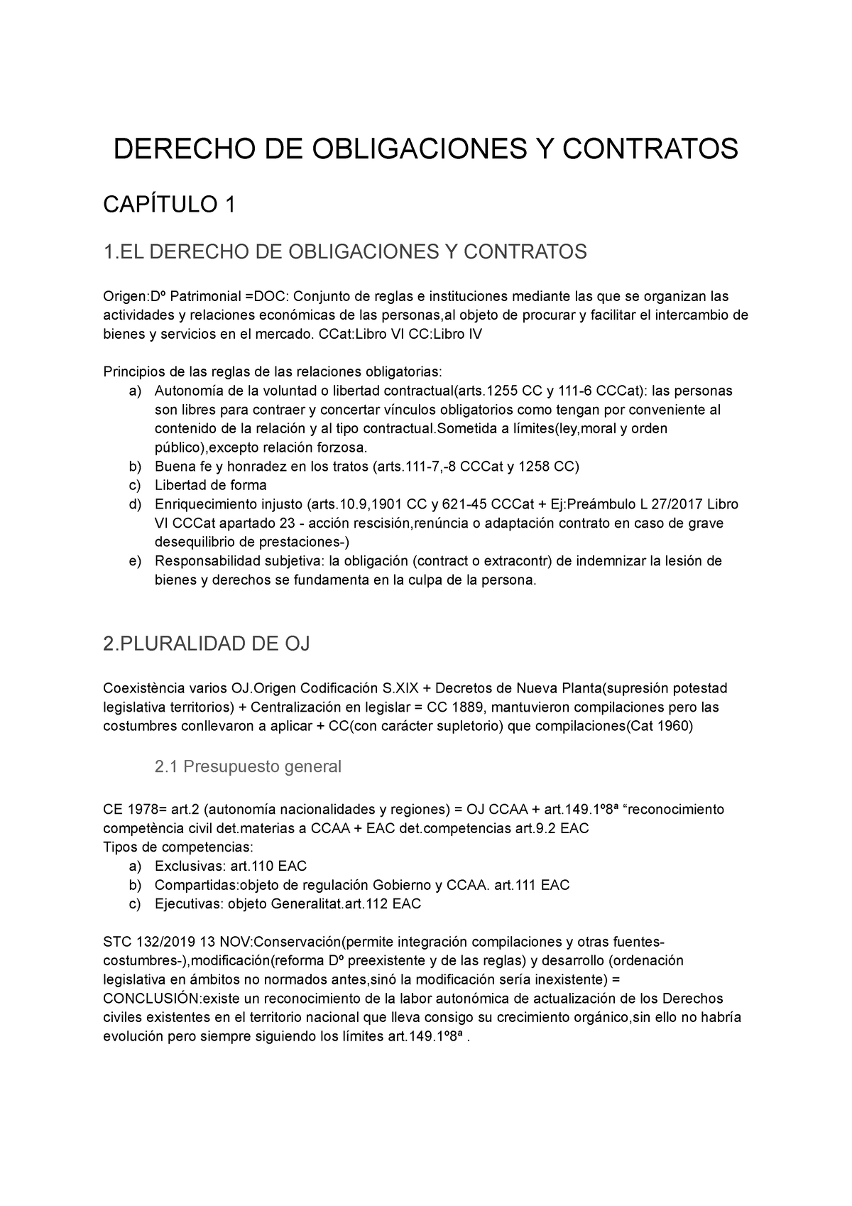 Doc Libro Compartido Derecho De Obligaciones Y Contratos CapÍtulo 1 1