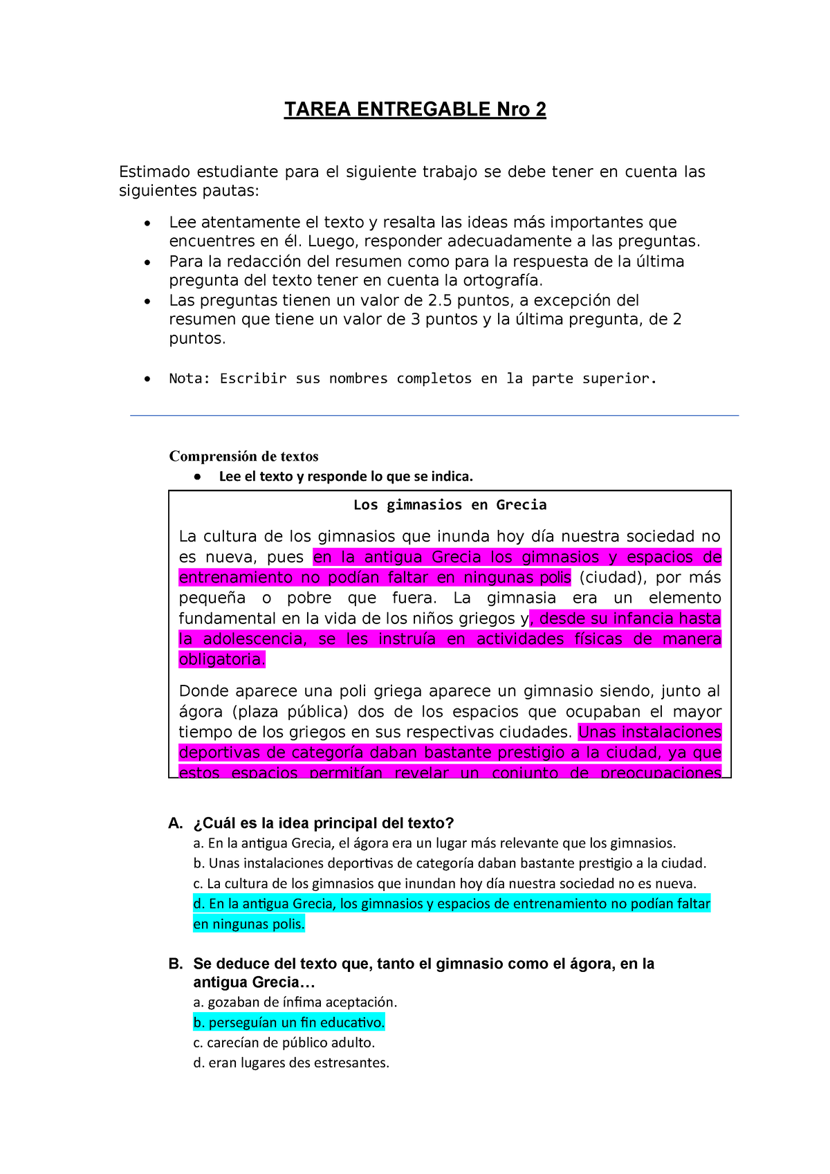 Lenguaje Y Comunicacion Entregable 2 Nielmo Tarea Entregable Nro 2