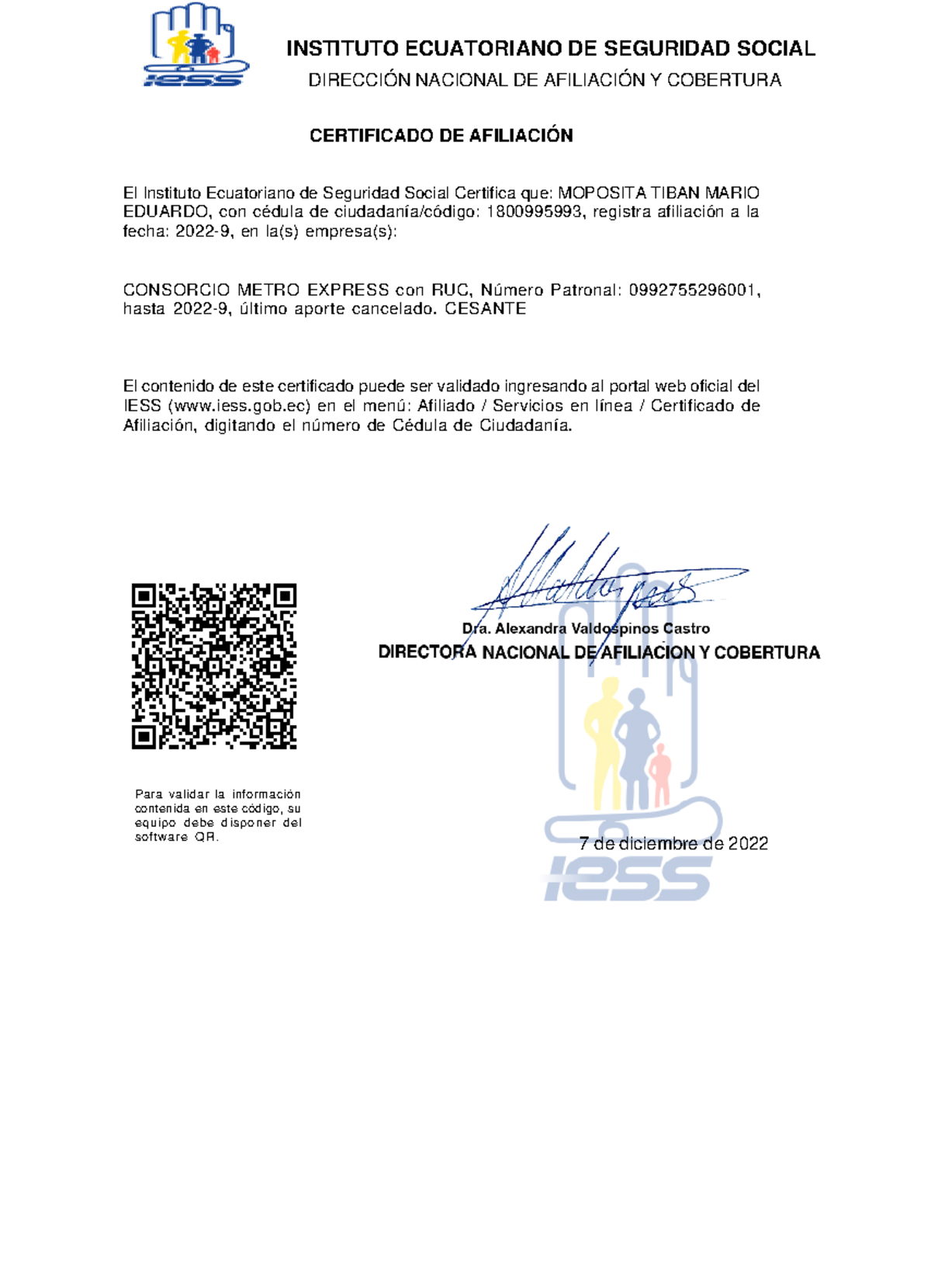 Certificado Afiliacion 1800995993 Certificado De AfiliaciÓn El