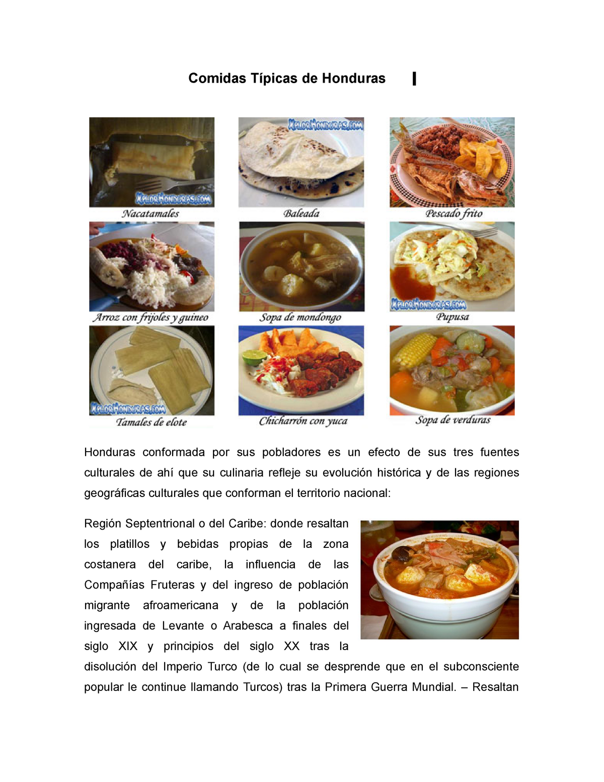 Arriba 95 Imagen Recetas De Comidas Tradicionales De Honduras