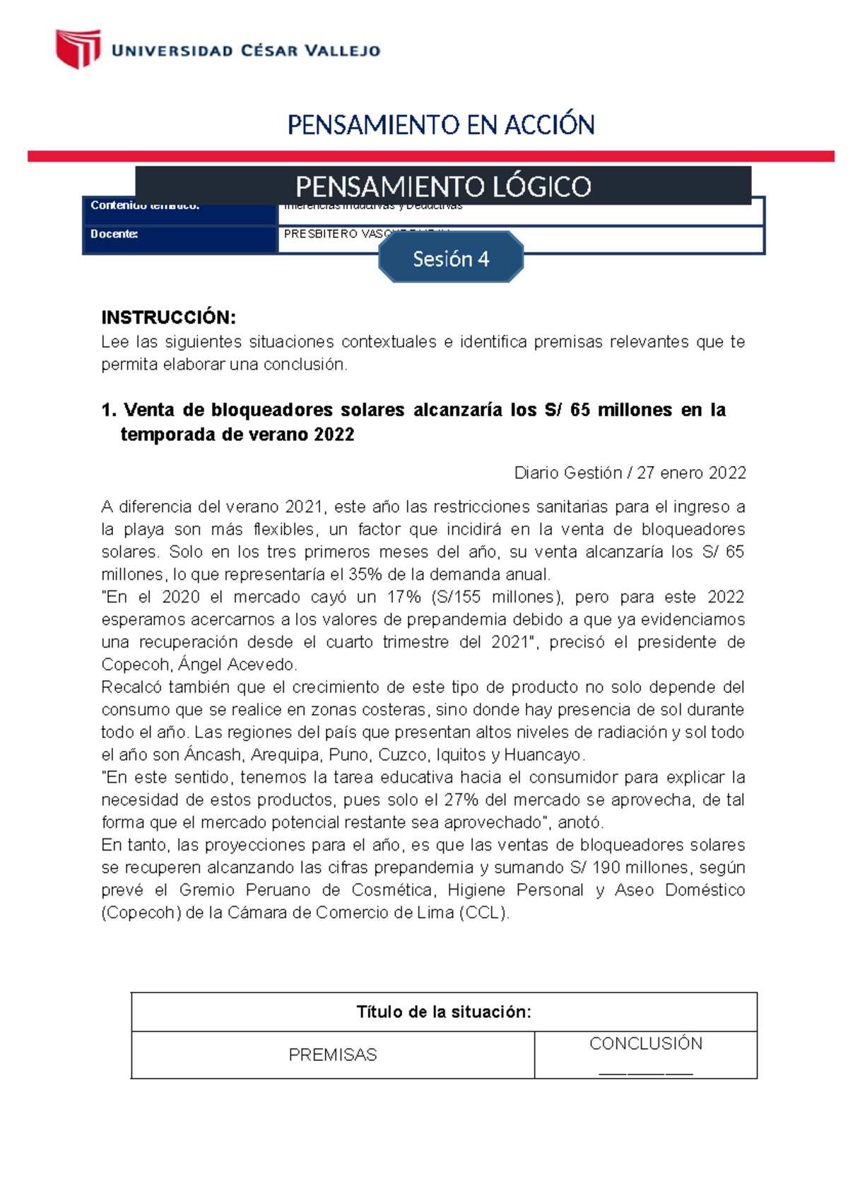 Pensamiento En Acción S04 Contenido Temático Inferencias Inductivas