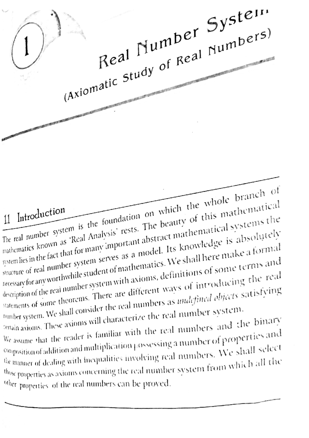 Bsc 3rd Year Mathsanalysis Sec A Real Analysis Ch1 Real Number System