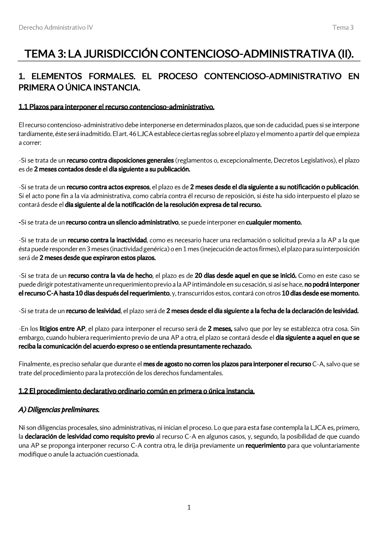 Tema 3 La Jca Ii Apuntes Derecho Y Ade Derecho Administrativo Iv