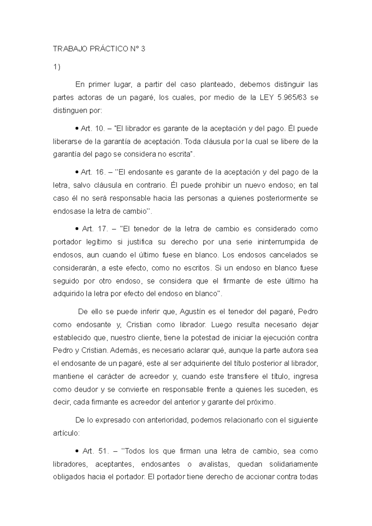 Trabajo Práctico N3 Trabajo PrÁctico N° 3 1 En Primer Lugar A