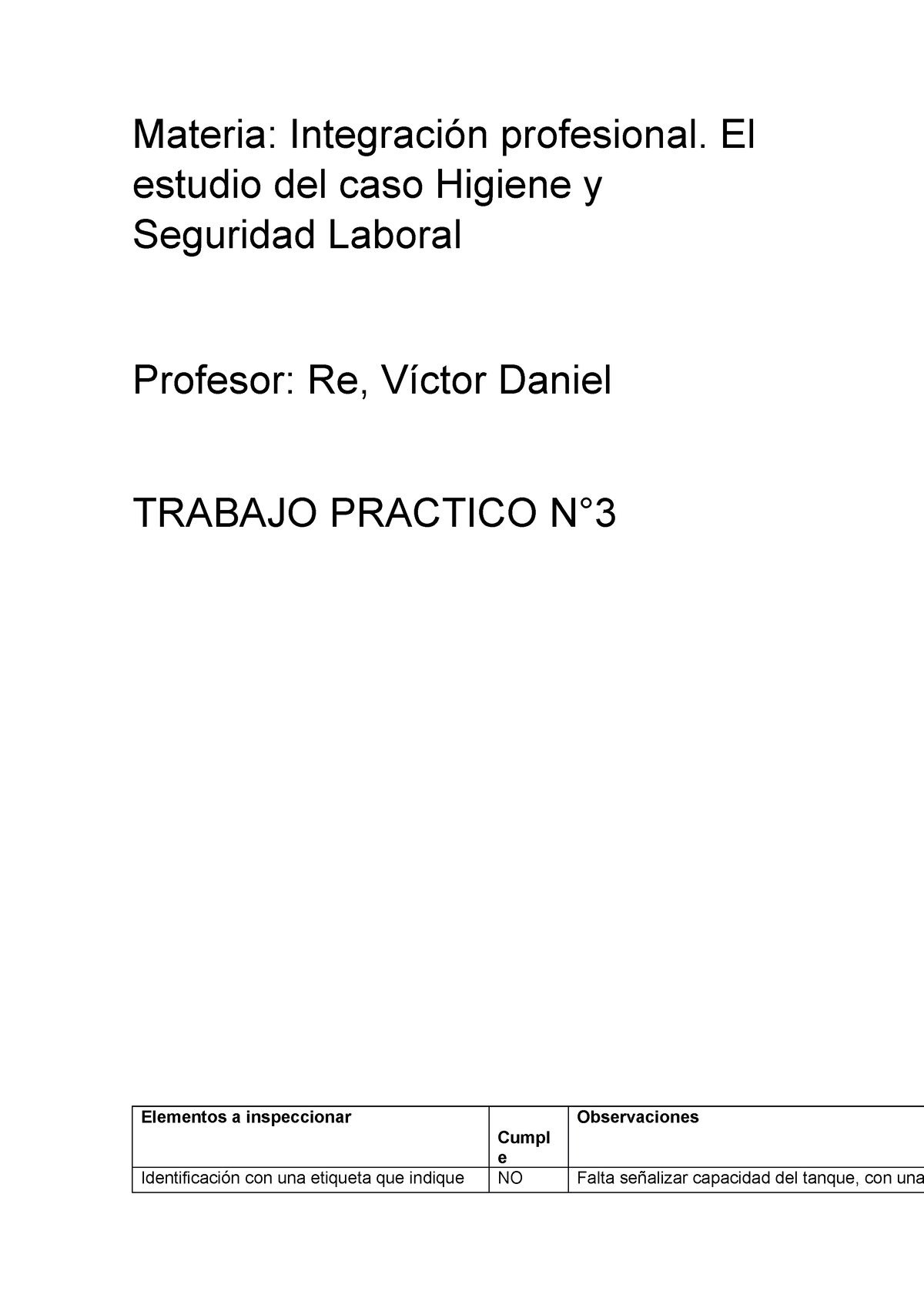 Tp 3 2 Check List Tp 3 De Seminario De Practica Materia