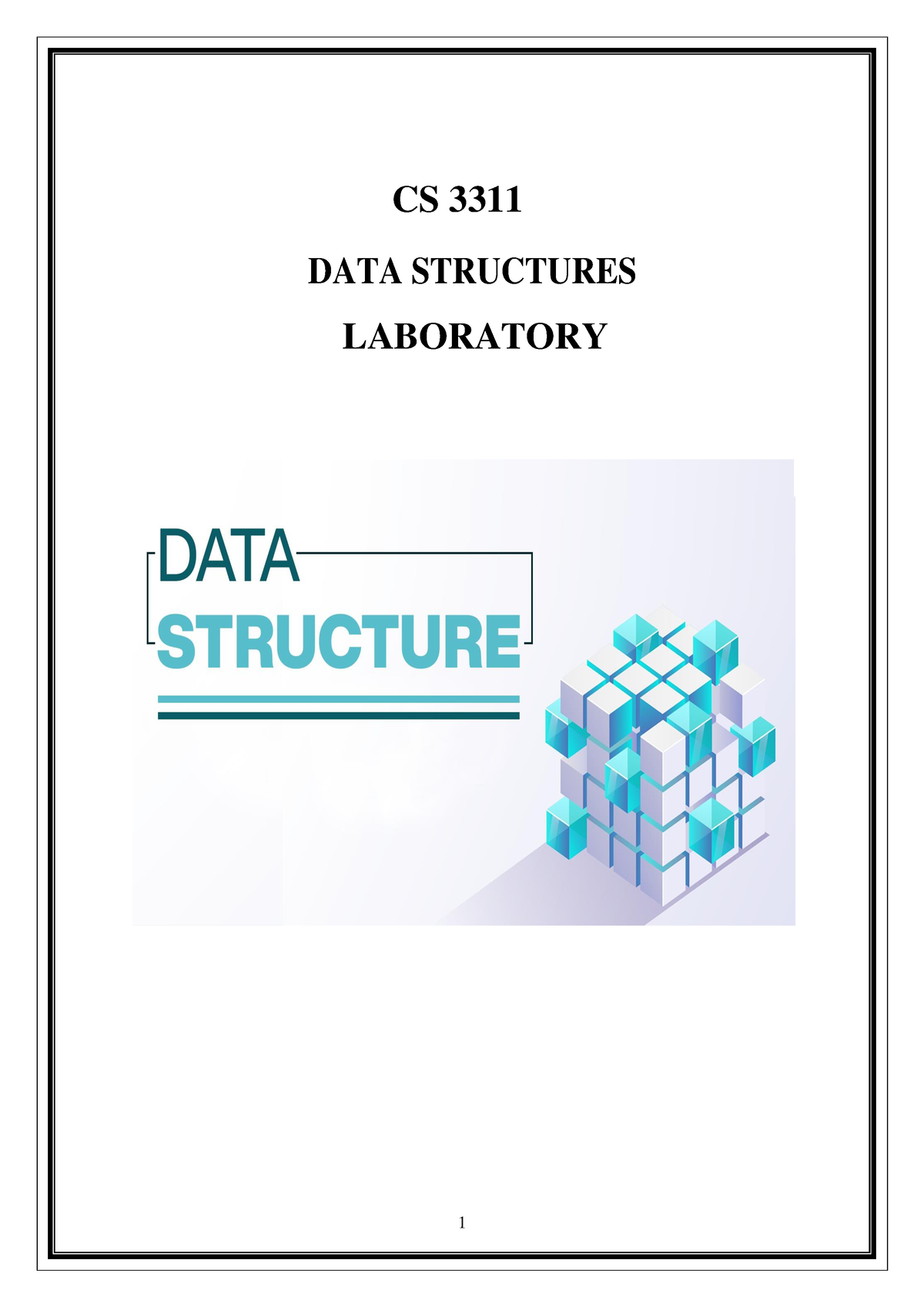 Data Structures Lab Cs 3311 Data Structures Laboratory Nehru