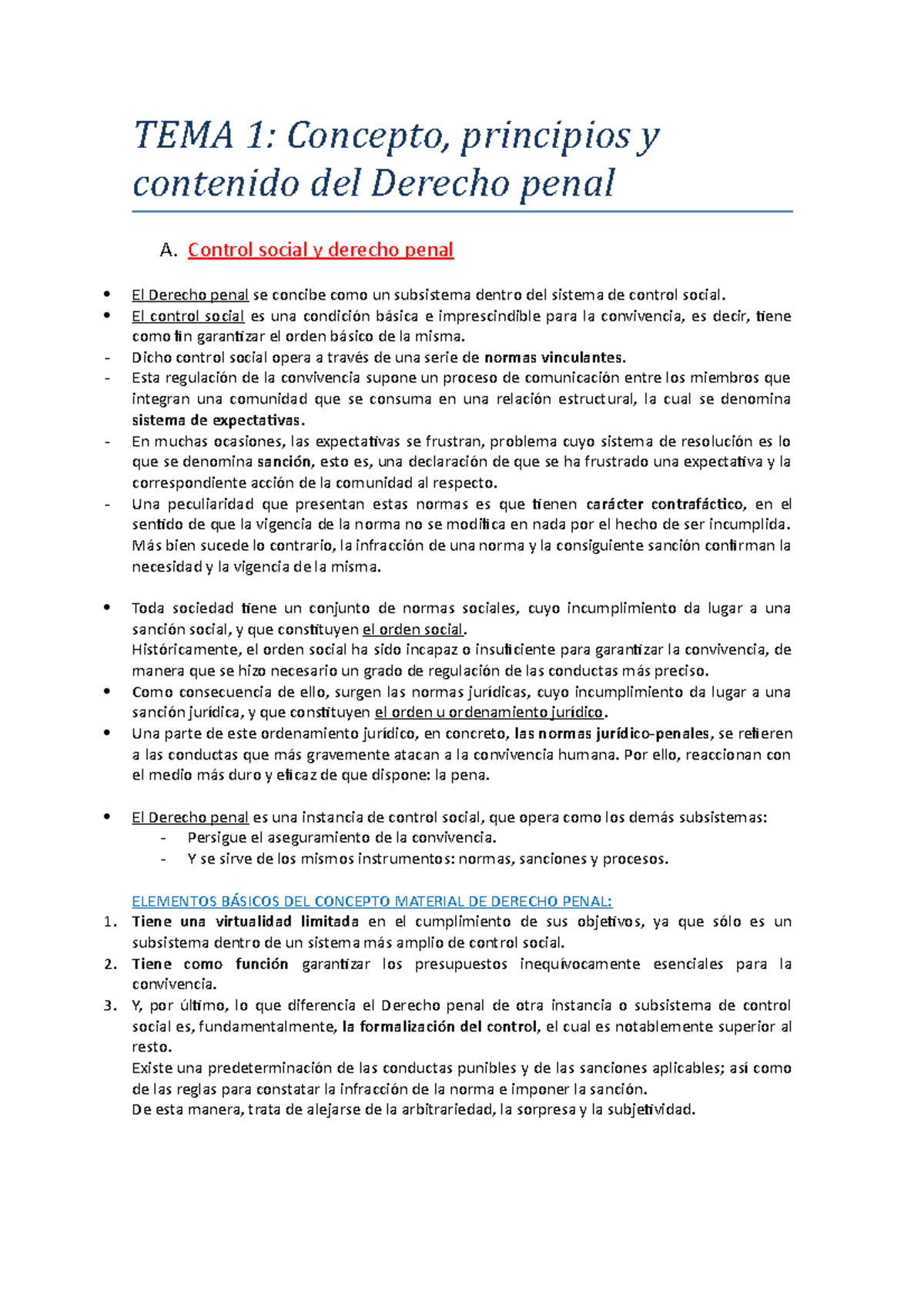 Tema 1 Apuntes 1 Tema 1 Concepto Principios Y Contenido Del