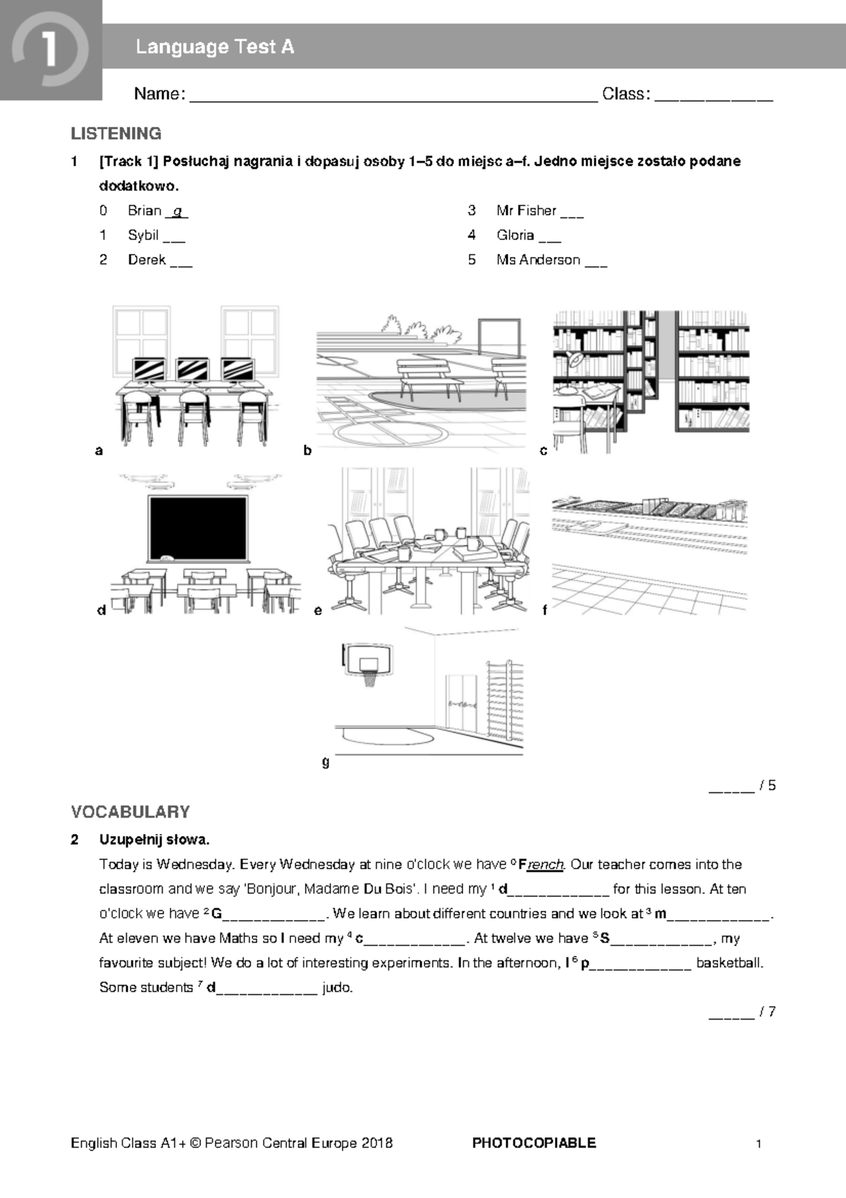 438105390 Ec A1p Language Test 1a Pdf Name