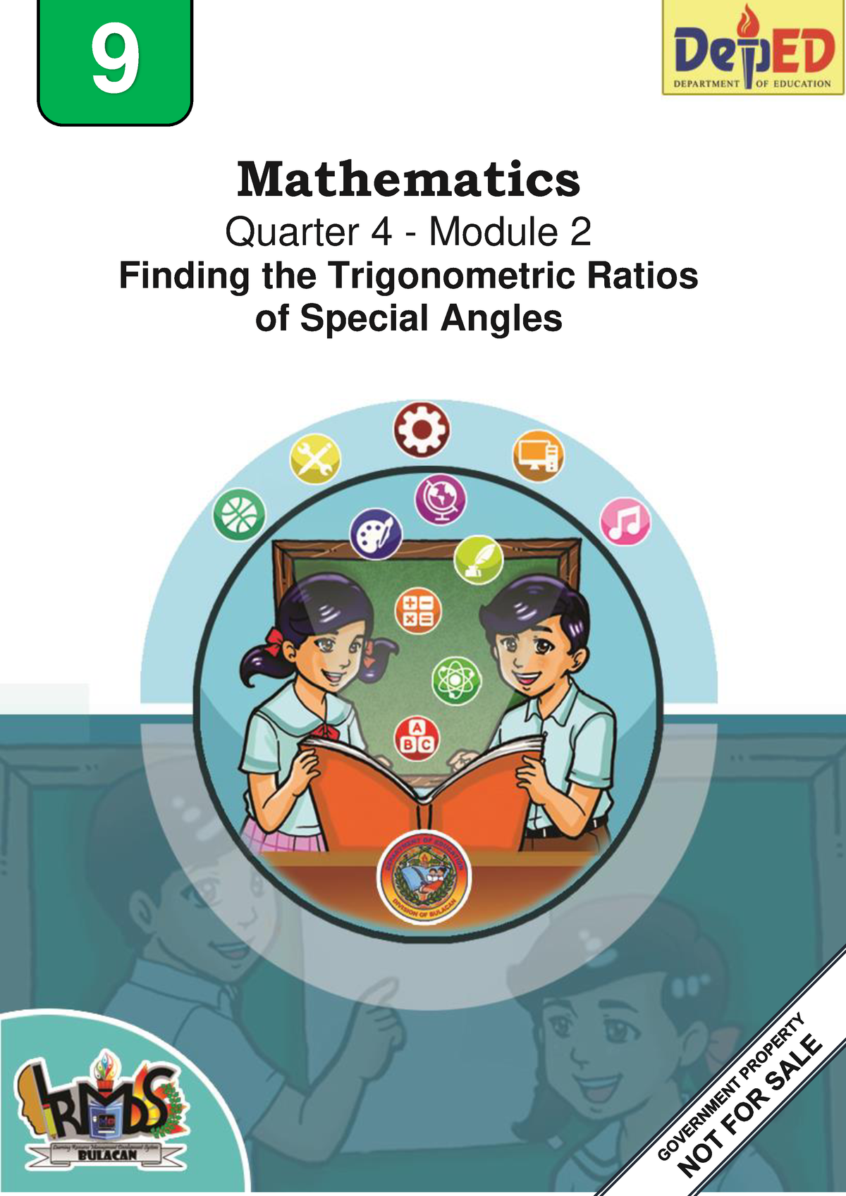 Math 9 Q4 Module 2 Trigonometric Ratios Of Special Angles 1