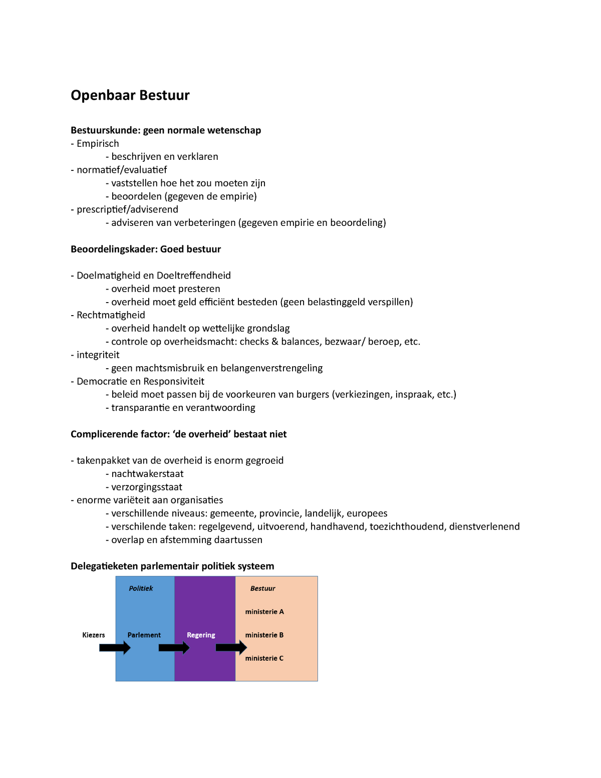 Beleidsproces 1ste Deel Inleiding Bestuurs