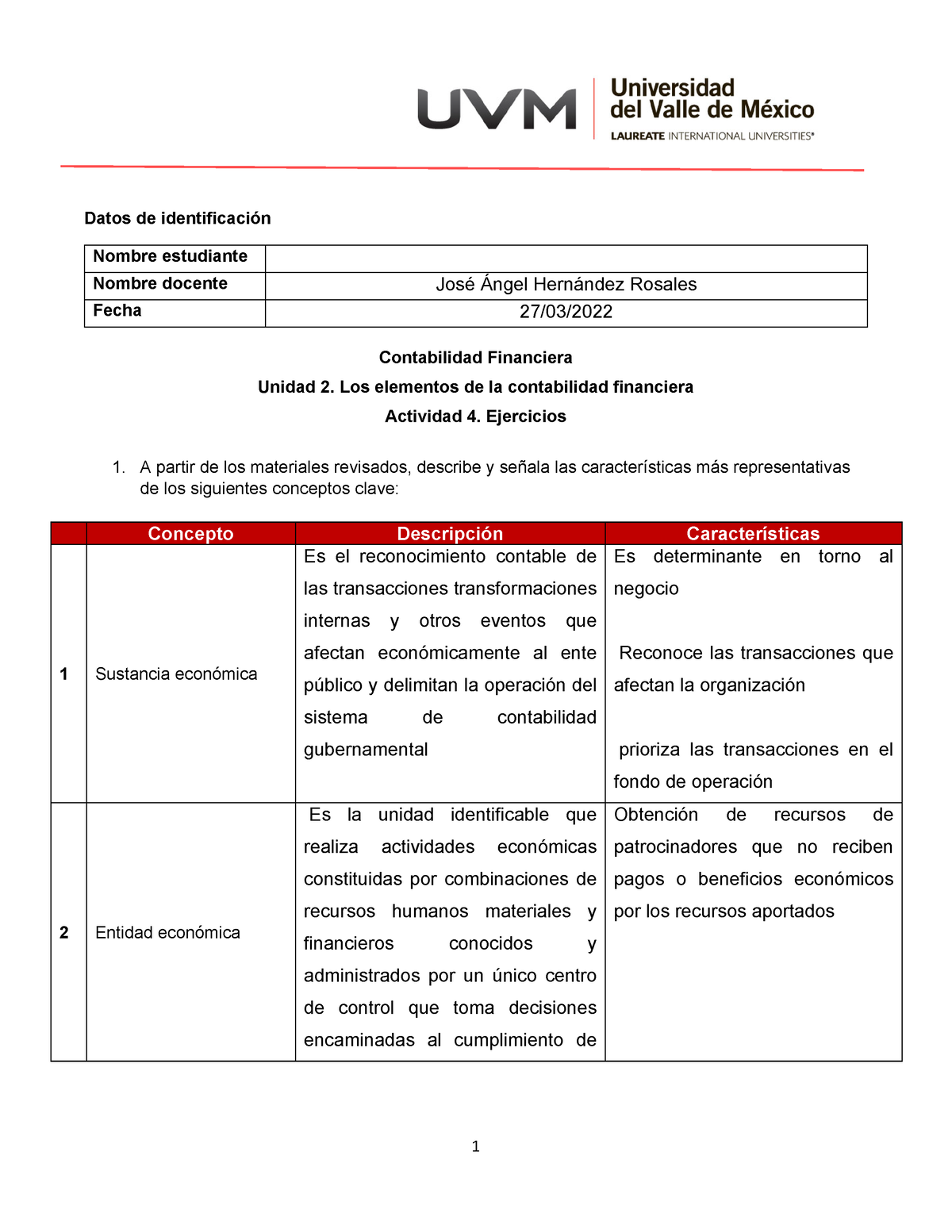 Actividad 4 Ejercicios Contabilidad Financiera Uvm Studocu