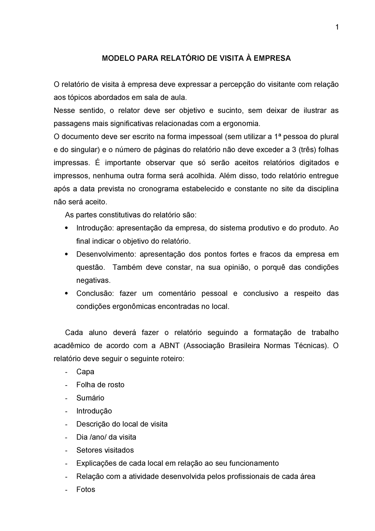 Exemplo De Relatorio Com Normas Da Abnt Novo Exemplo