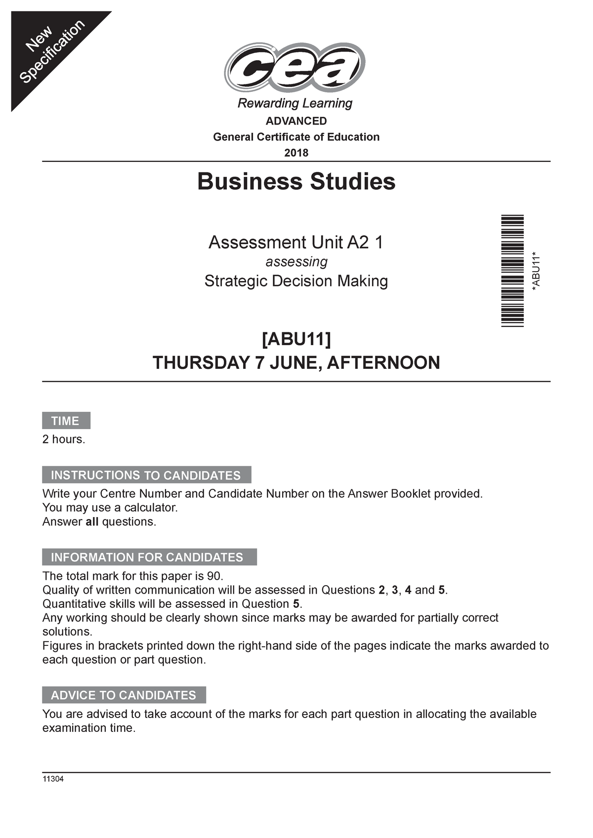 A2as Bus Revised Past Papers Mark Schemes Standard May June Series