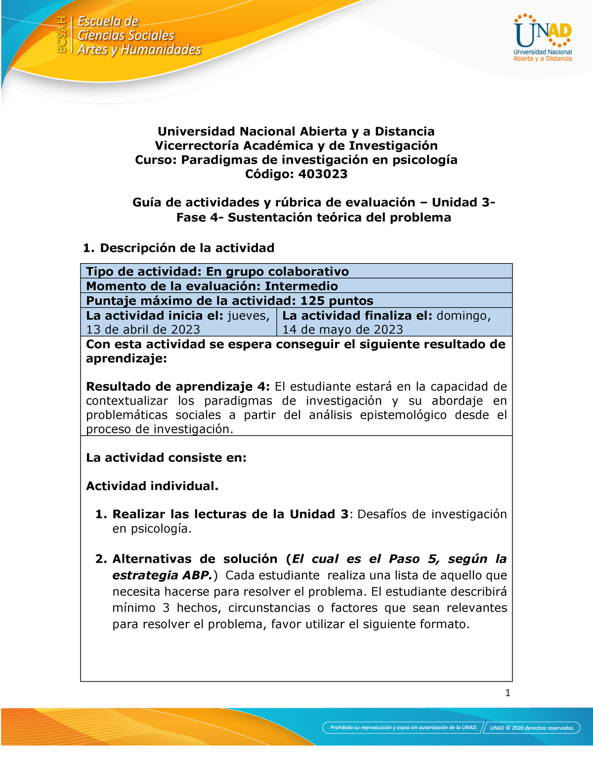 Guía De Actividades Y Rúbrica De Evaluación Unidad 3 Fase 4