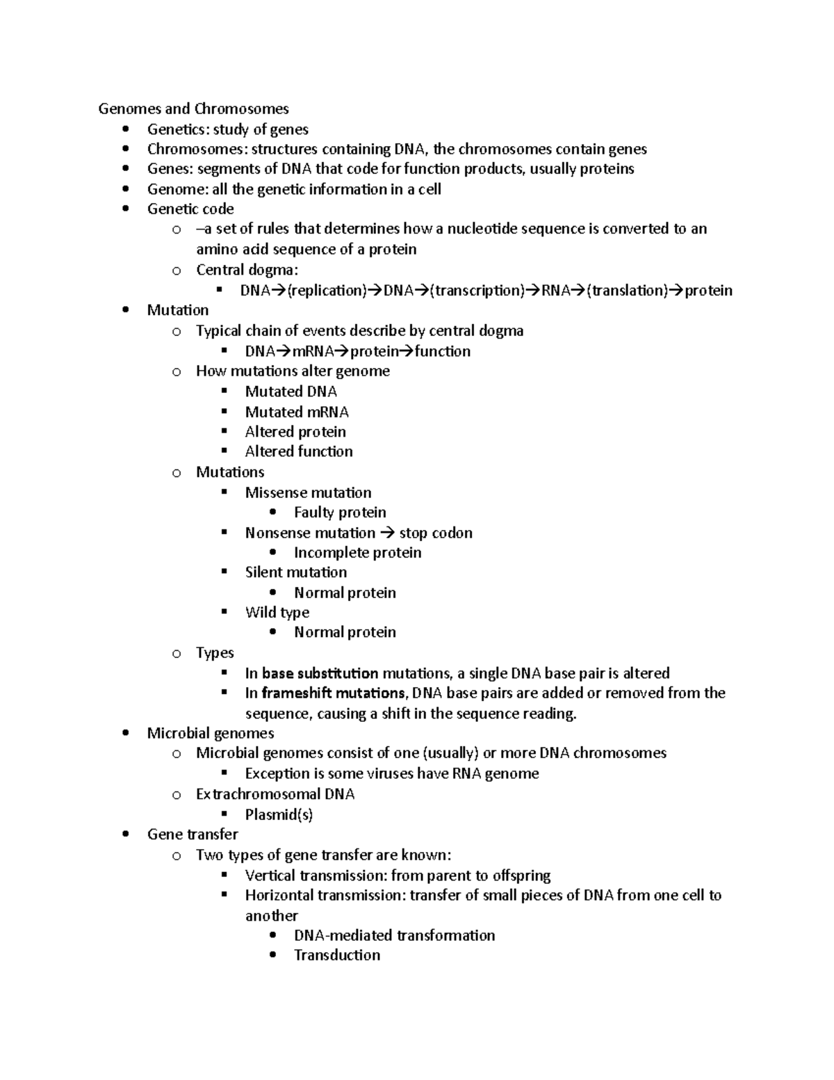 Exam 3 3200 Lecture Notes 8 11 Genomes And Chromosomes Genetics