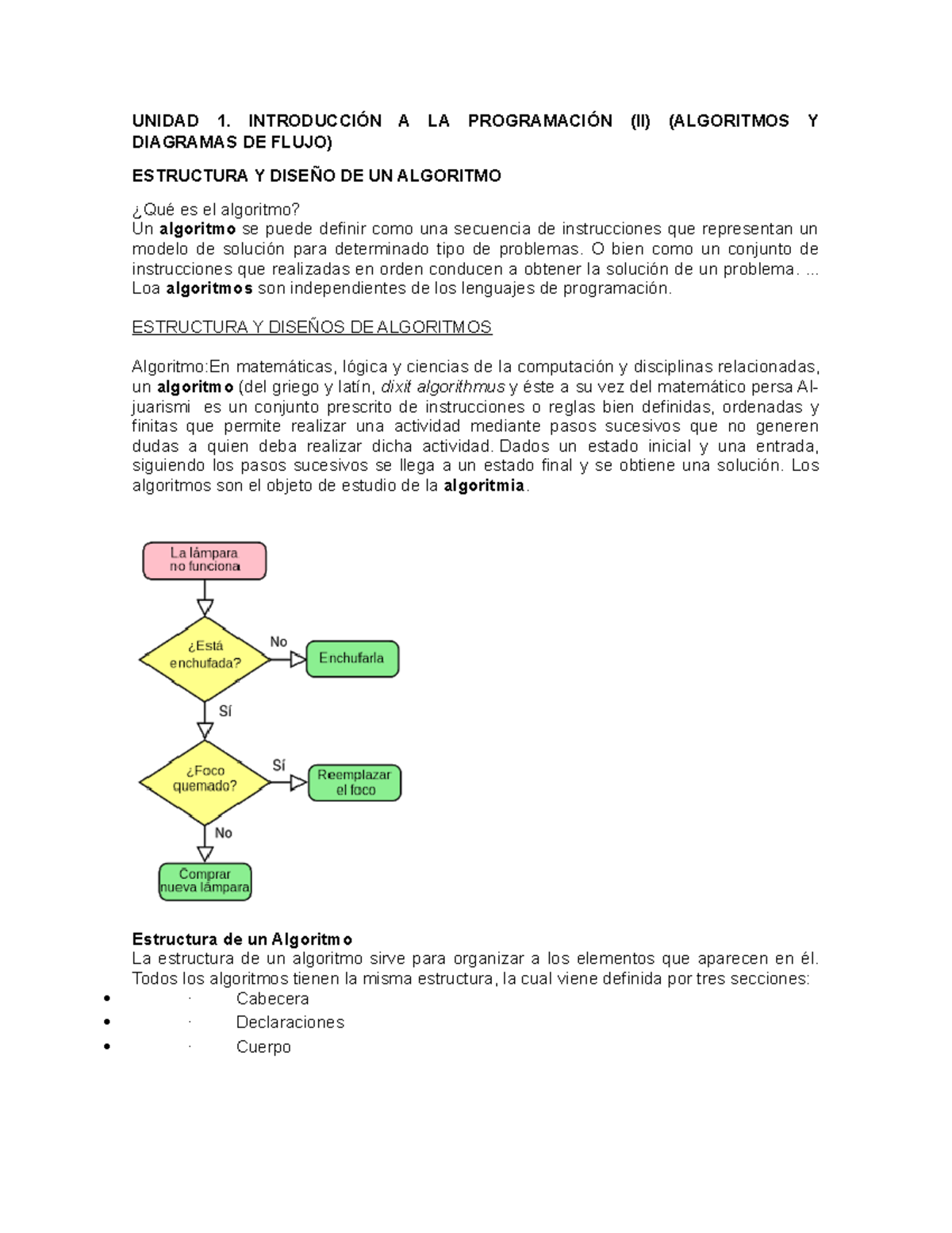 Grado Quinto Apuntes Unidad 1 IntroducciÓn A La ProgramaciÓn Ii