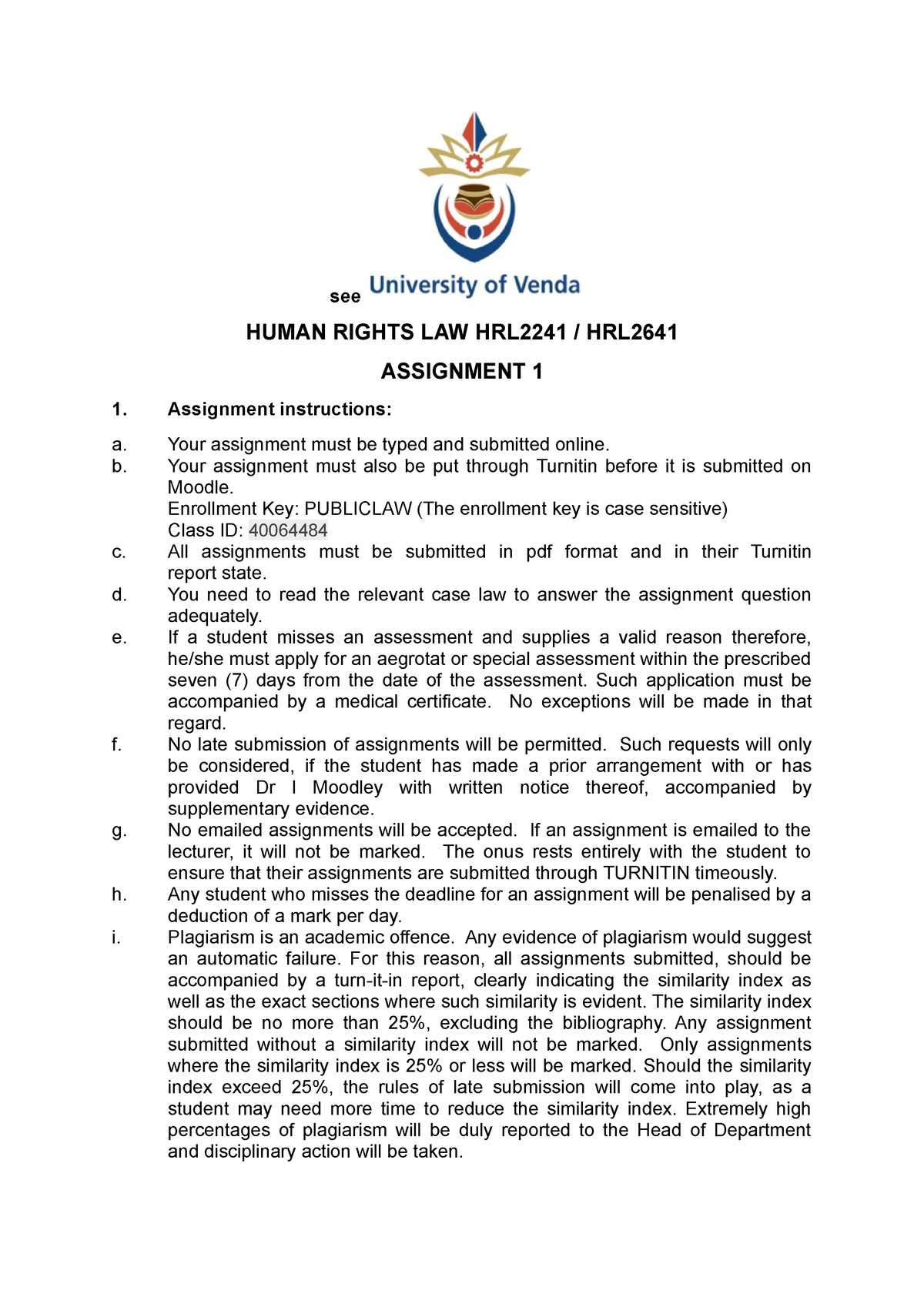 Assignment 1 Topics Discuss How The Constitutional Court In Masiya V