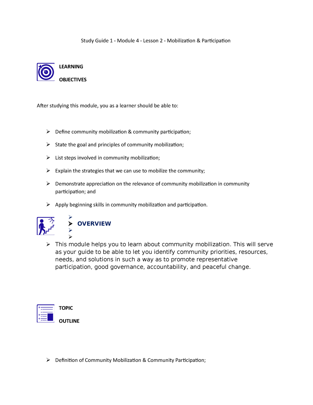 Nstp Cwts 1 Study Guide Module 4 Study Guide 1 Module 4 Lesson 2