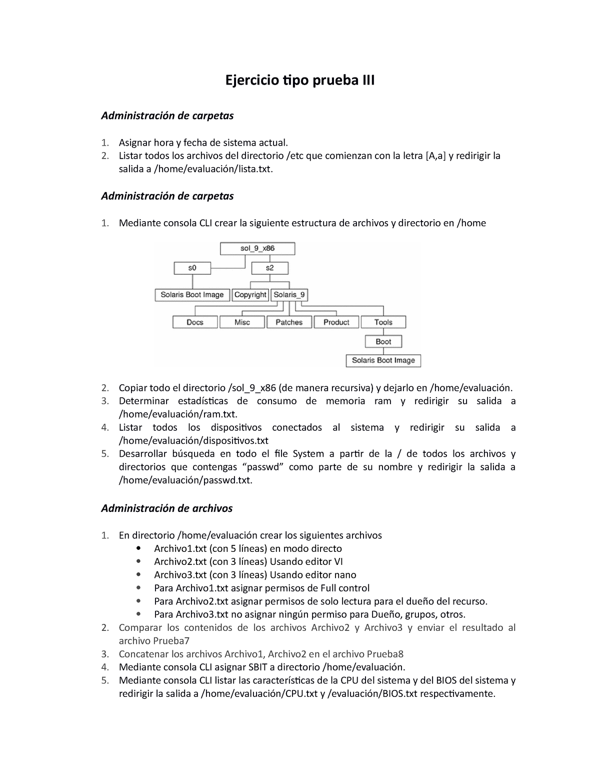 Ejercicio Tipo Prueba 3 De Linux Ejercicio Tipo Prueba Iii