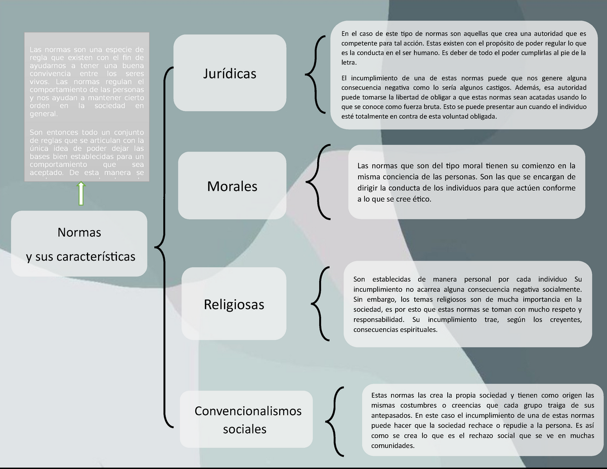 Clasificacion De Las Normas Cuadro Sinoptico Estatuto De Limitaciones