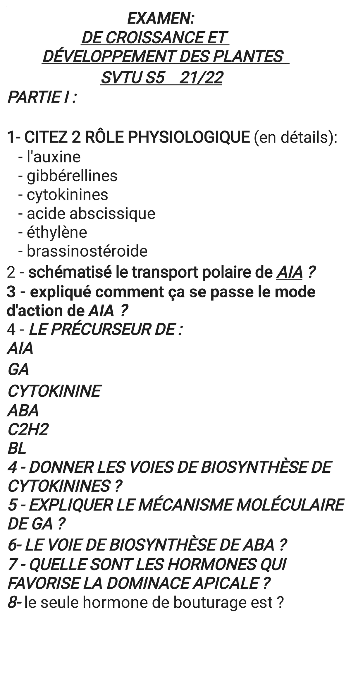 Examen De Croissance Examen De Croissance Et DÉveloppement Des