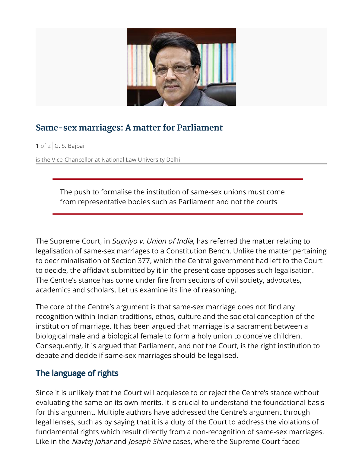 The Hindu E Paper Document Same Sex Marriages A Matter For