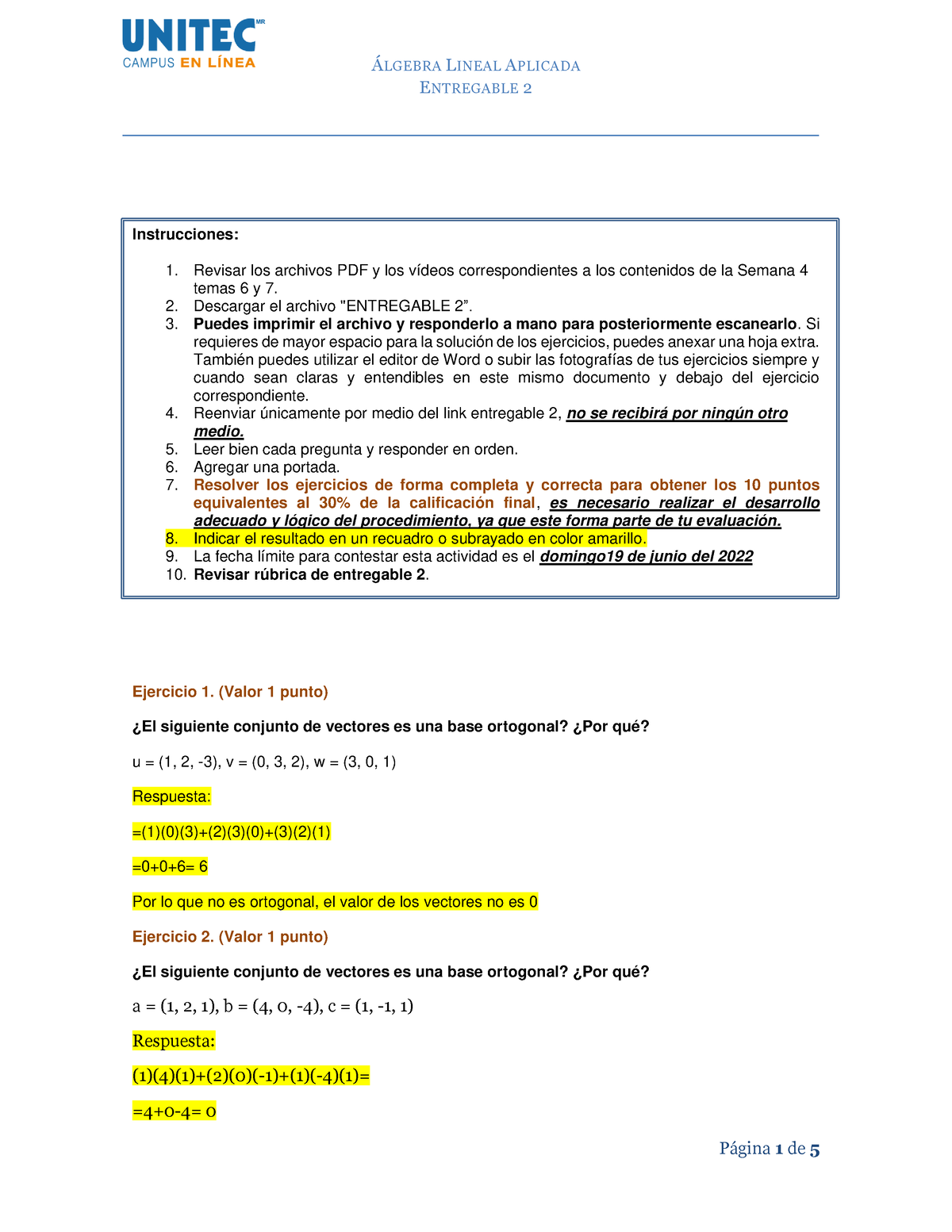 Entregable 2 Álgebra Lineal Aplicada Entregable 2 Instrucciones 1