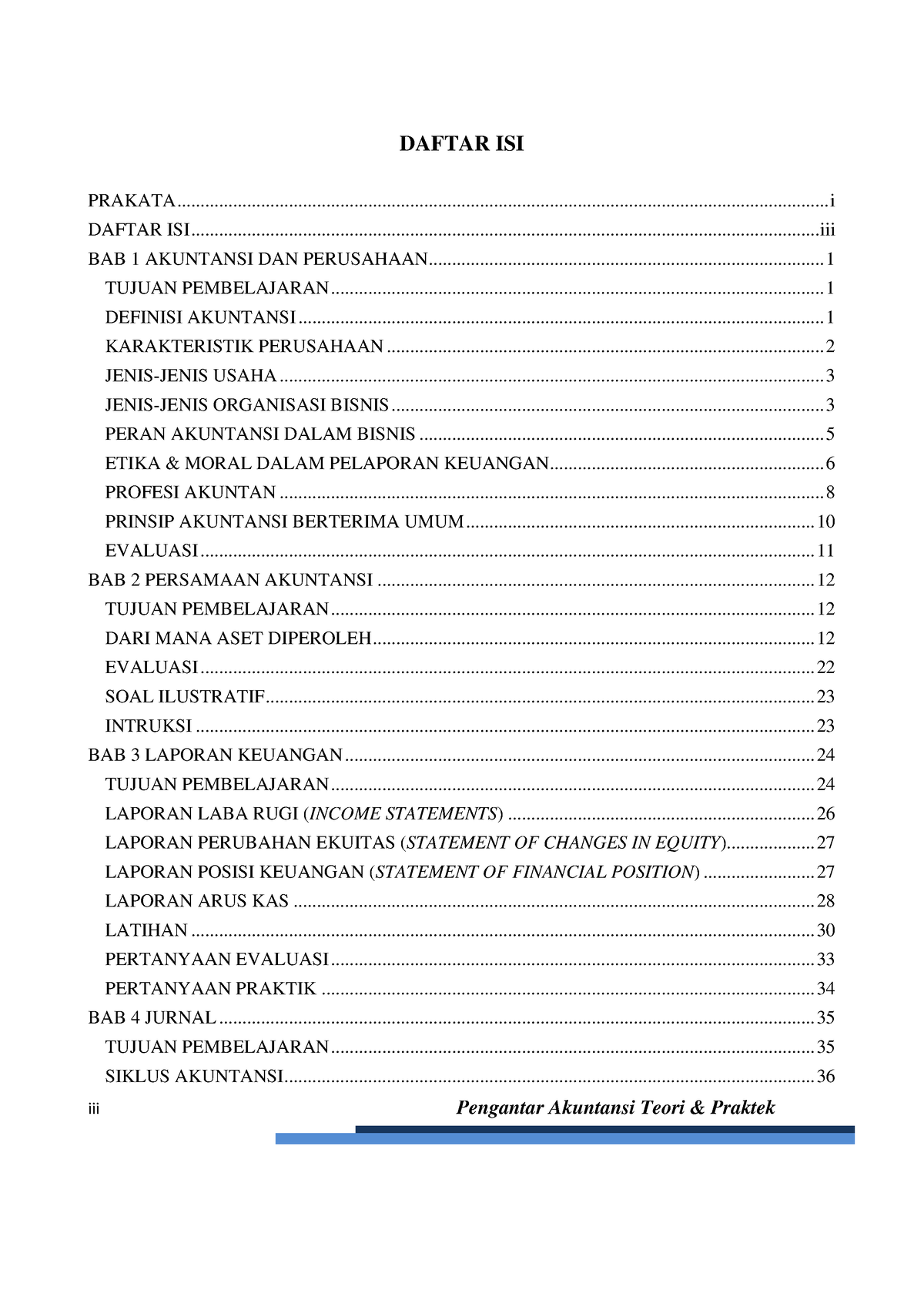 001 Buku Pengantar Akuntansi 4 Iii Pengantar Akuntansi Teori