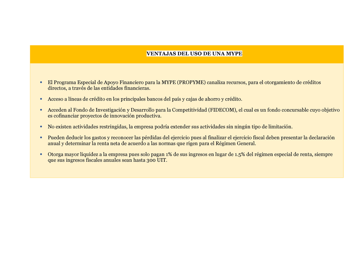 Semana 7 Tema 1 Tarea Uso De Una Mype Ventajas Del Uso De Una