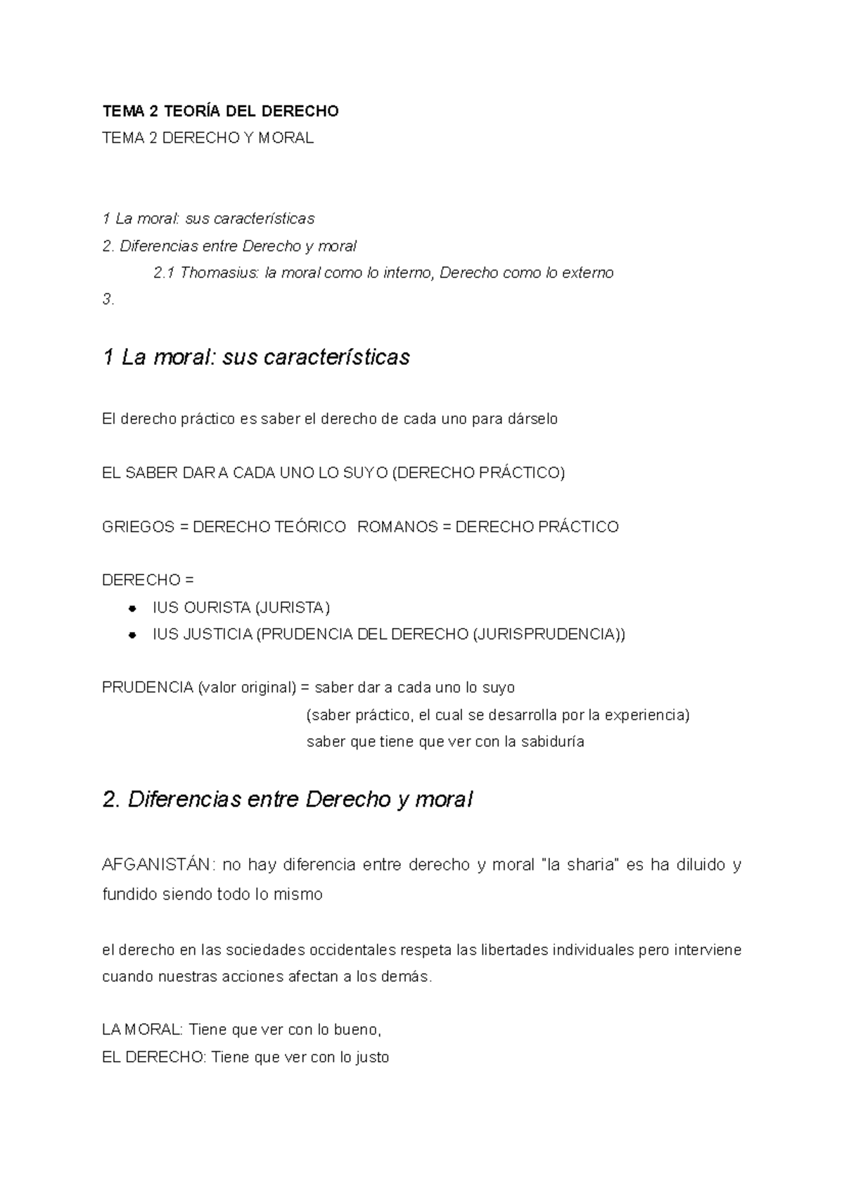 Tema 2 Teoria Del Derecho Tema 2 TeorÍa Del Derecho Tema 2 Derecho Y