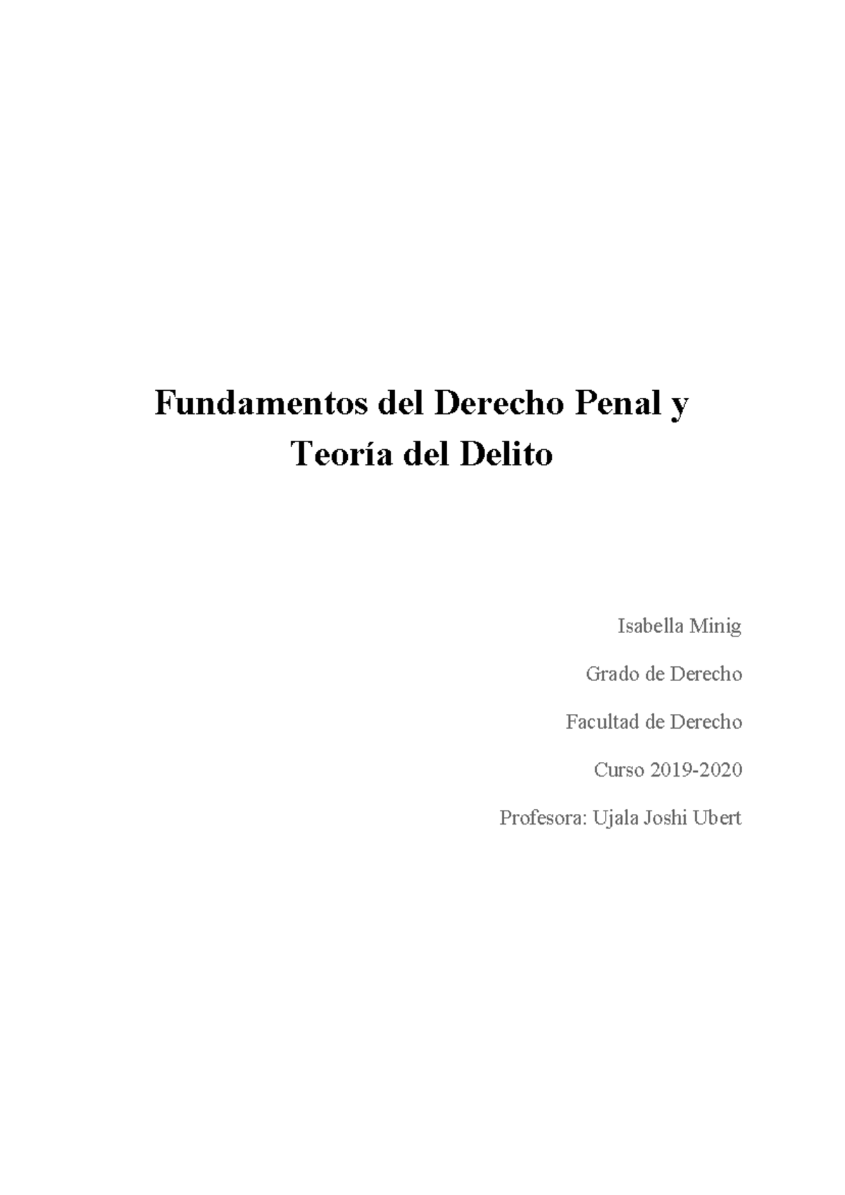 Fundamentos Del Derecho Penal El Derecho Penal Como Algo Más Que Un