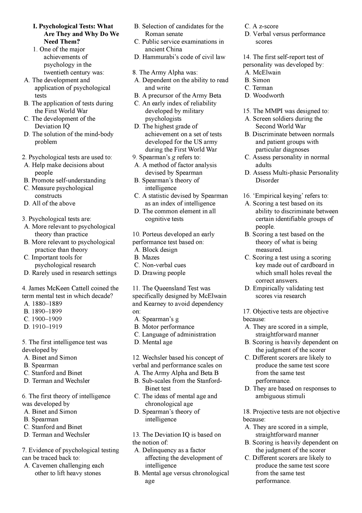 Samplepractice Exam 17 December 2020 Questions And Answers I