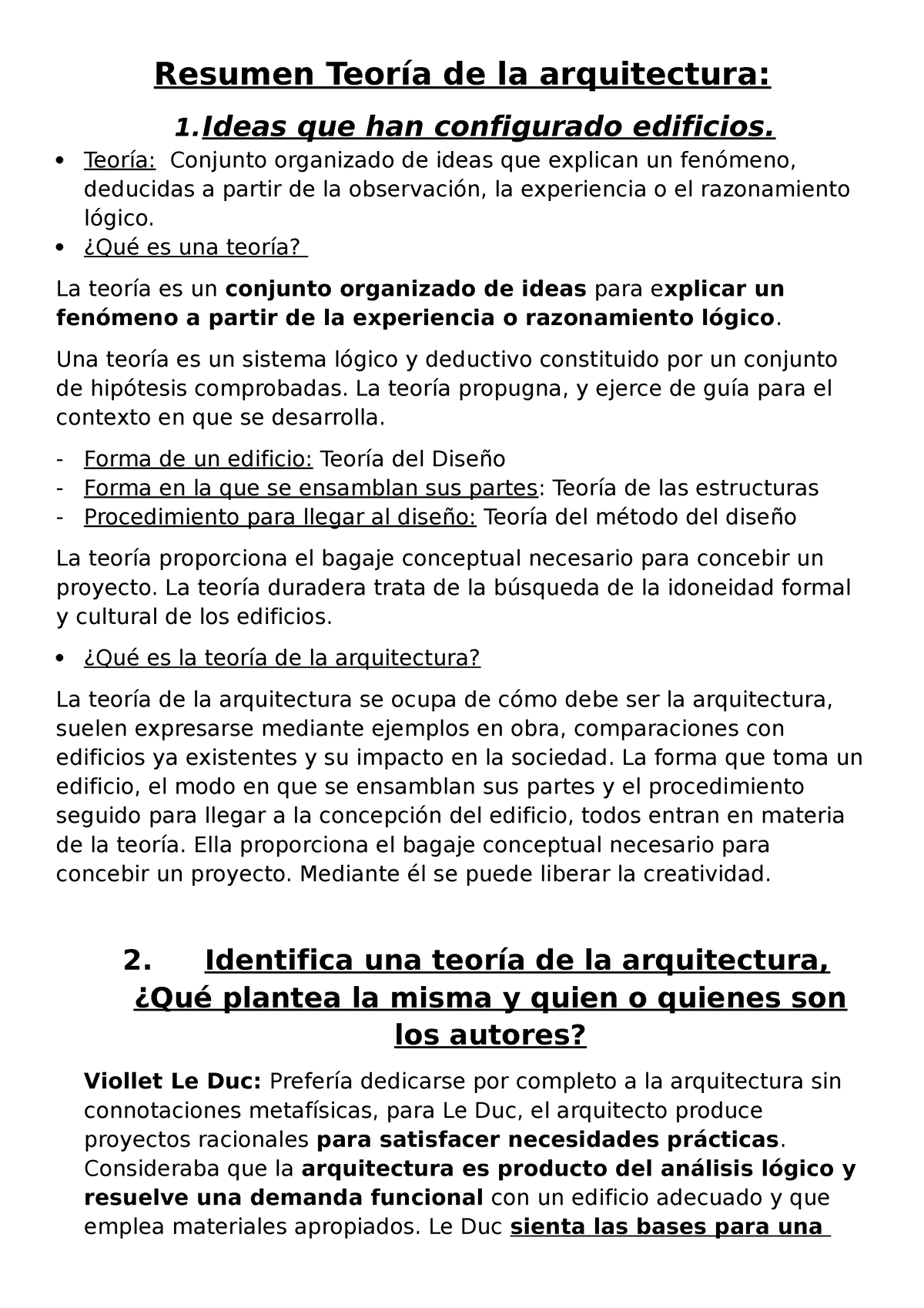 Resumen 1 Teoría De La Arquitectura Resumen Teoría De La Arquitectura