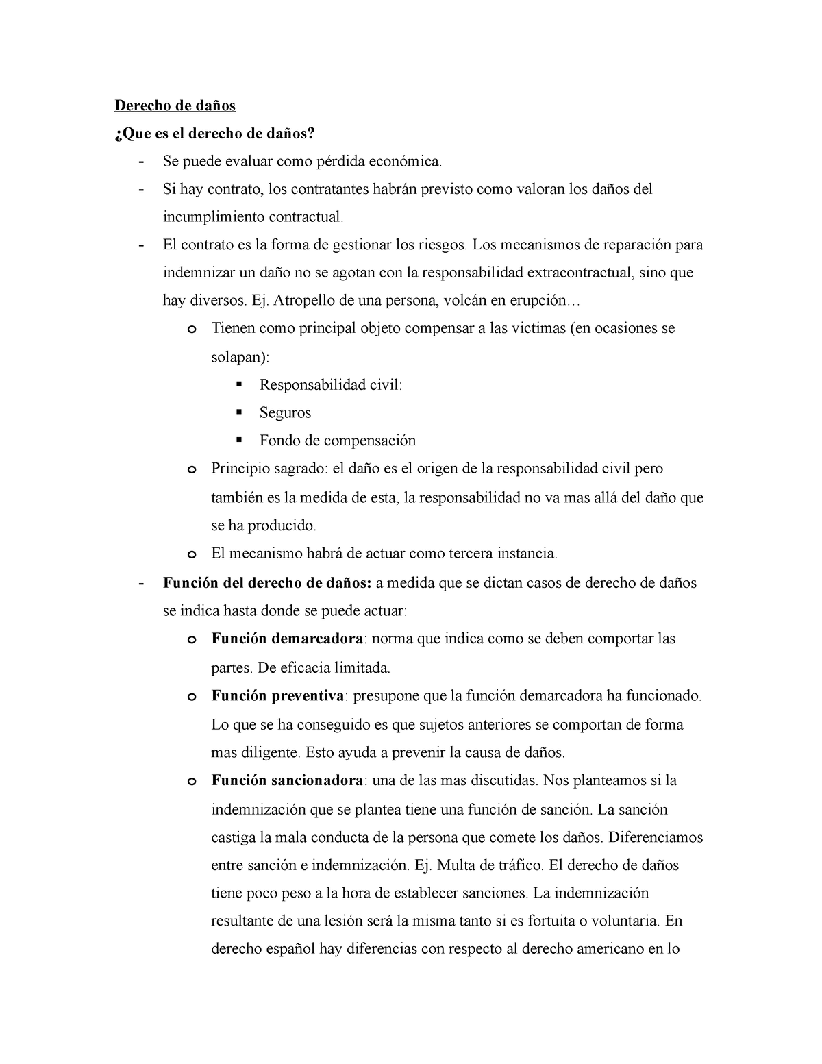 Derecho De Daños Dret De Danys Apuntes 2023 Derecho De Daños ¿que