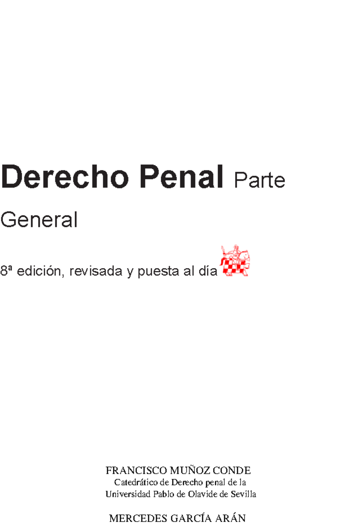 3 Derecho Penal Parte General Francisco Muñoz Conde Mercedes Aran