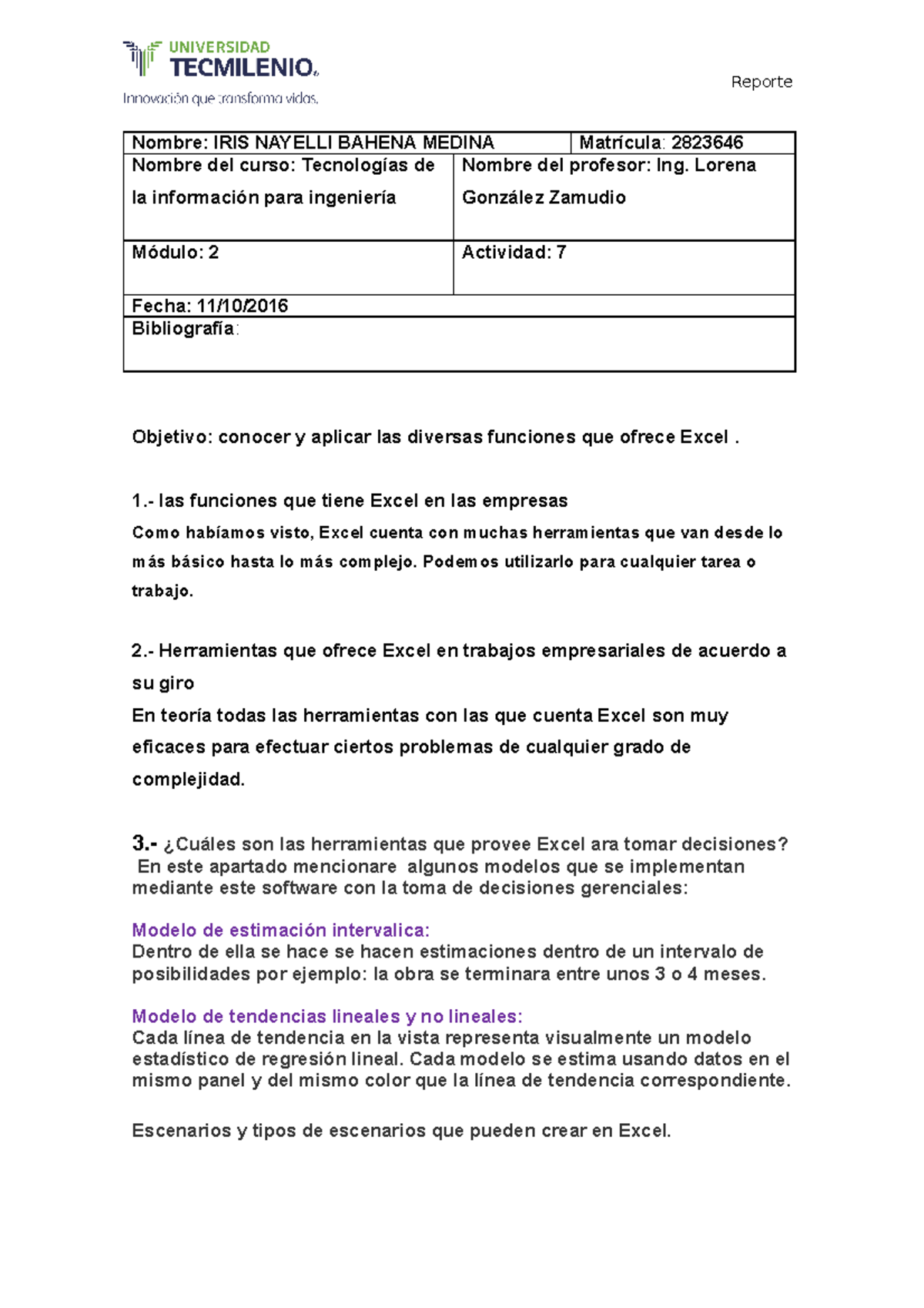 Act Apuntes 12 Y 3 Nombre Iris Nayelli Bahena Medina Matrícula