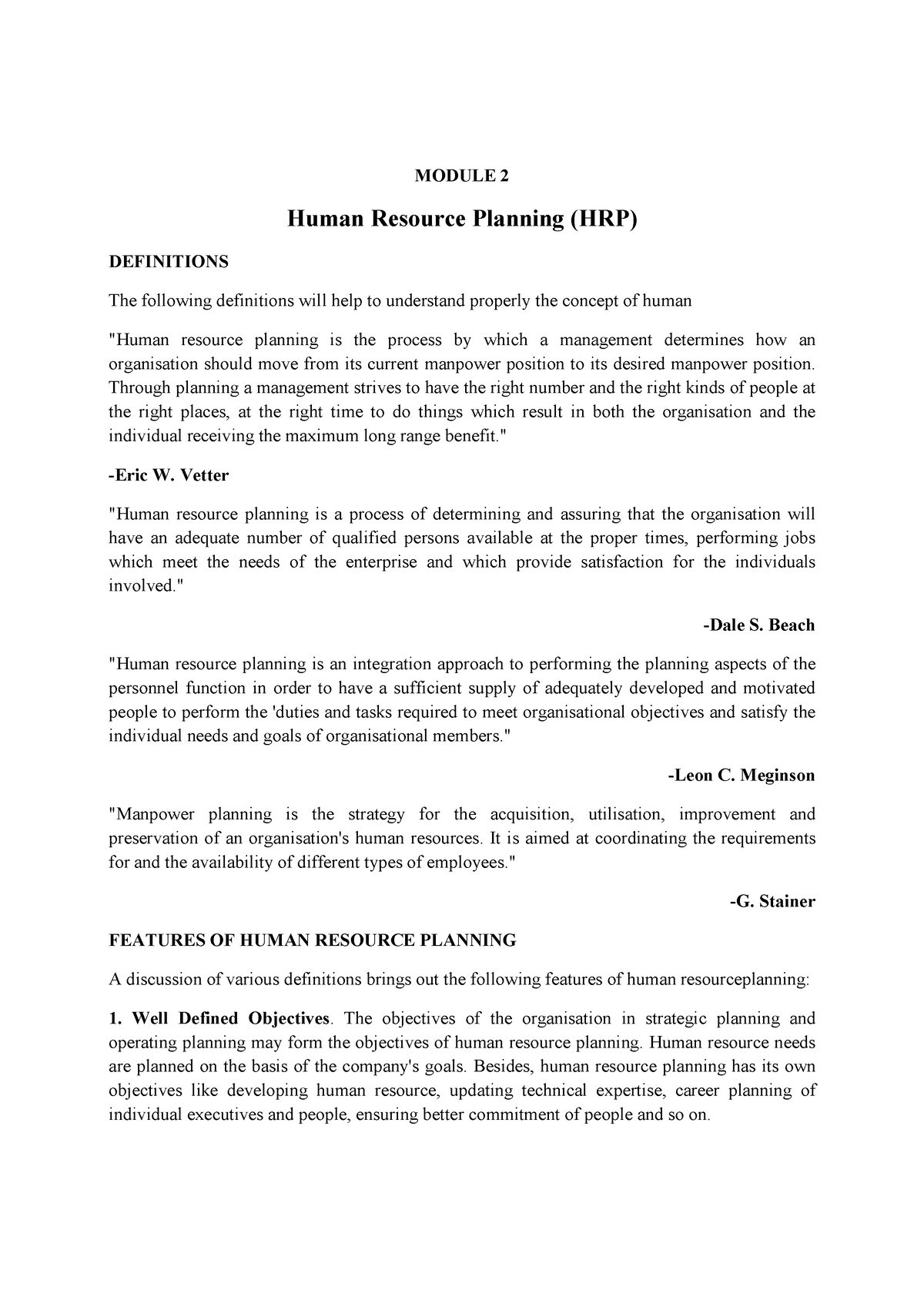 Module 2 Hrm Notes This Is The Note About The Topic In Human Recourse