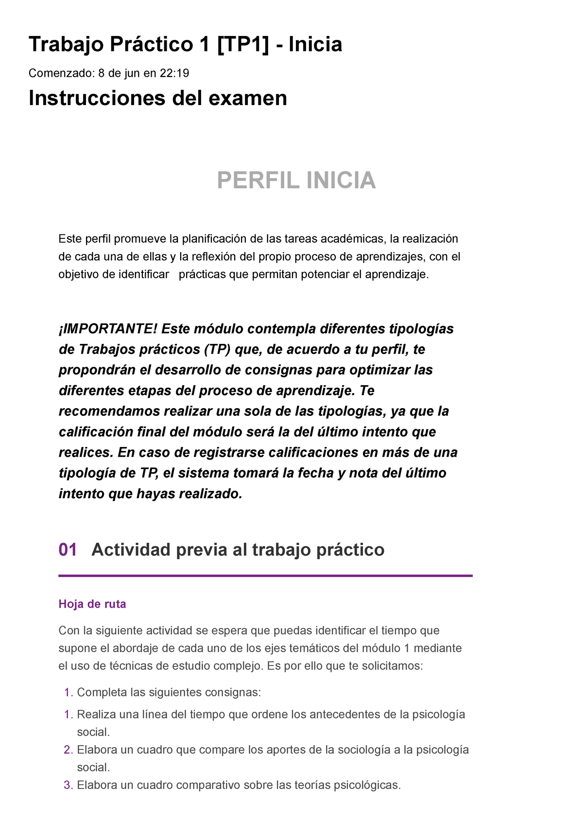 Examen Trabajo Práctico 1 Tp1 Inicia Trabajo Práctico 1 Tp1