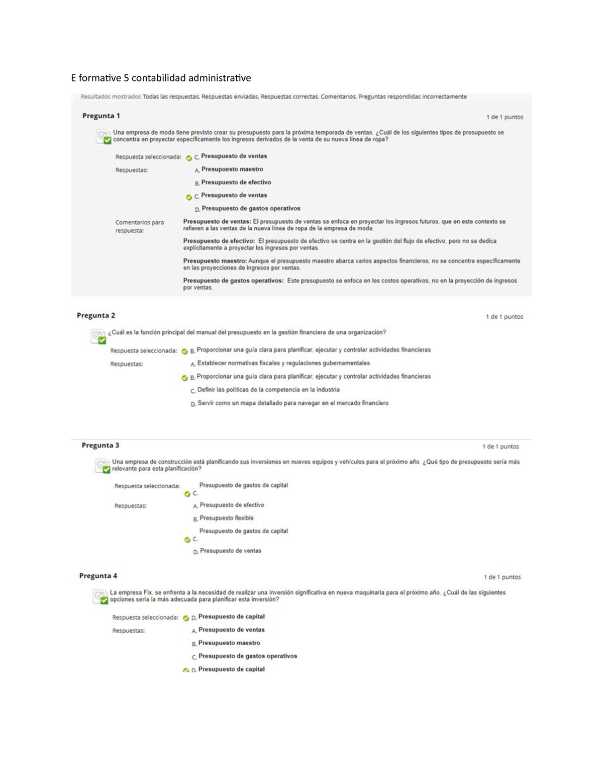 Evaluacion Formativa 5 Contabilidad Administrativa Uvm E Formative 5