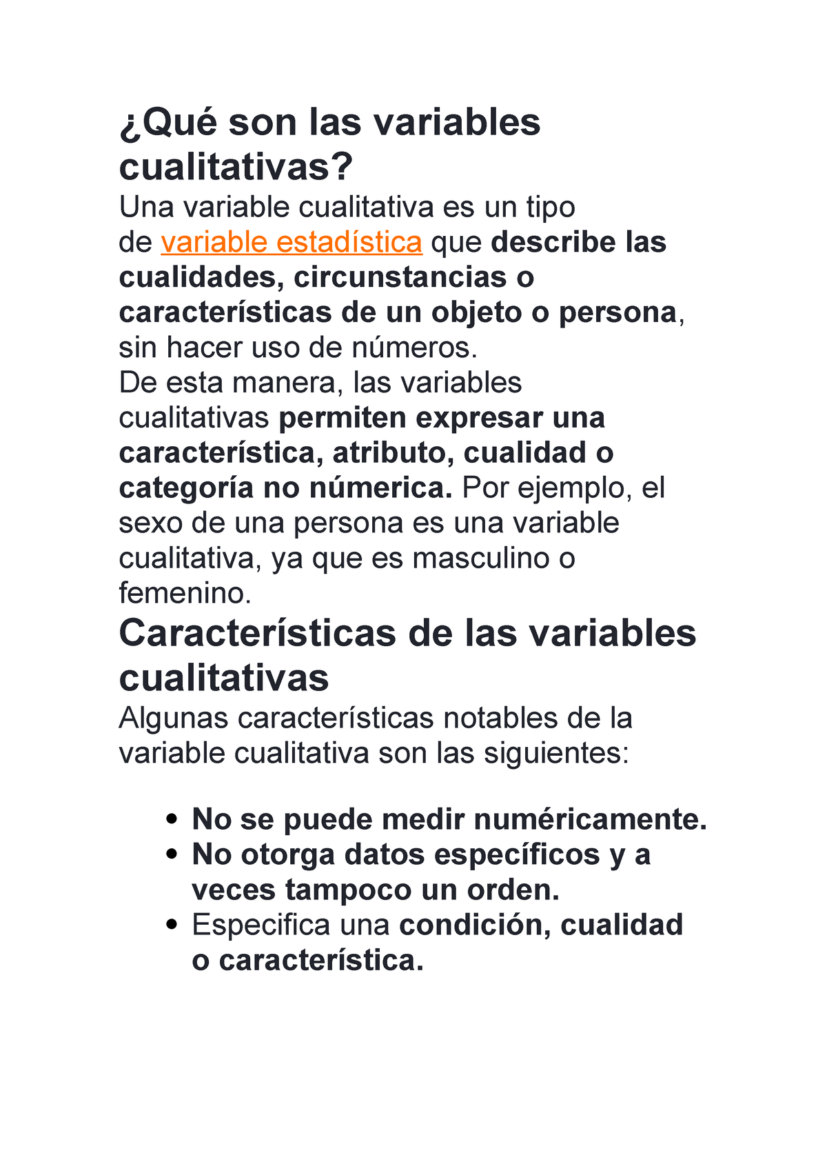 Qué Son Las Variables Cualitativas ¿qué Son Las Variables