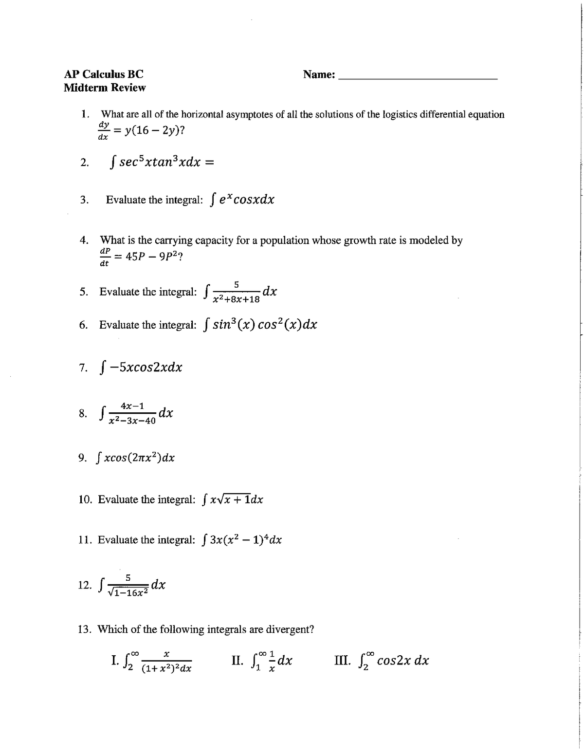 Midterm Review Answer Key Studocu