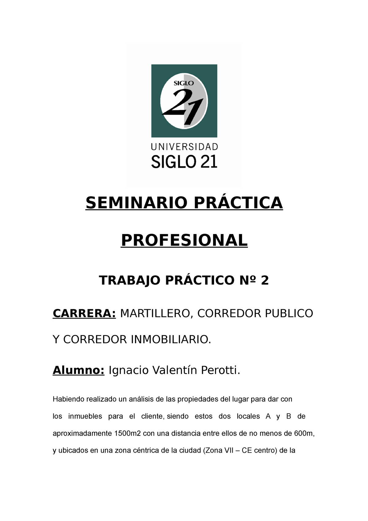 Seminario Tp3 Tp N3 Seminario PrÁctica Profesional Trabajo PrÁctico