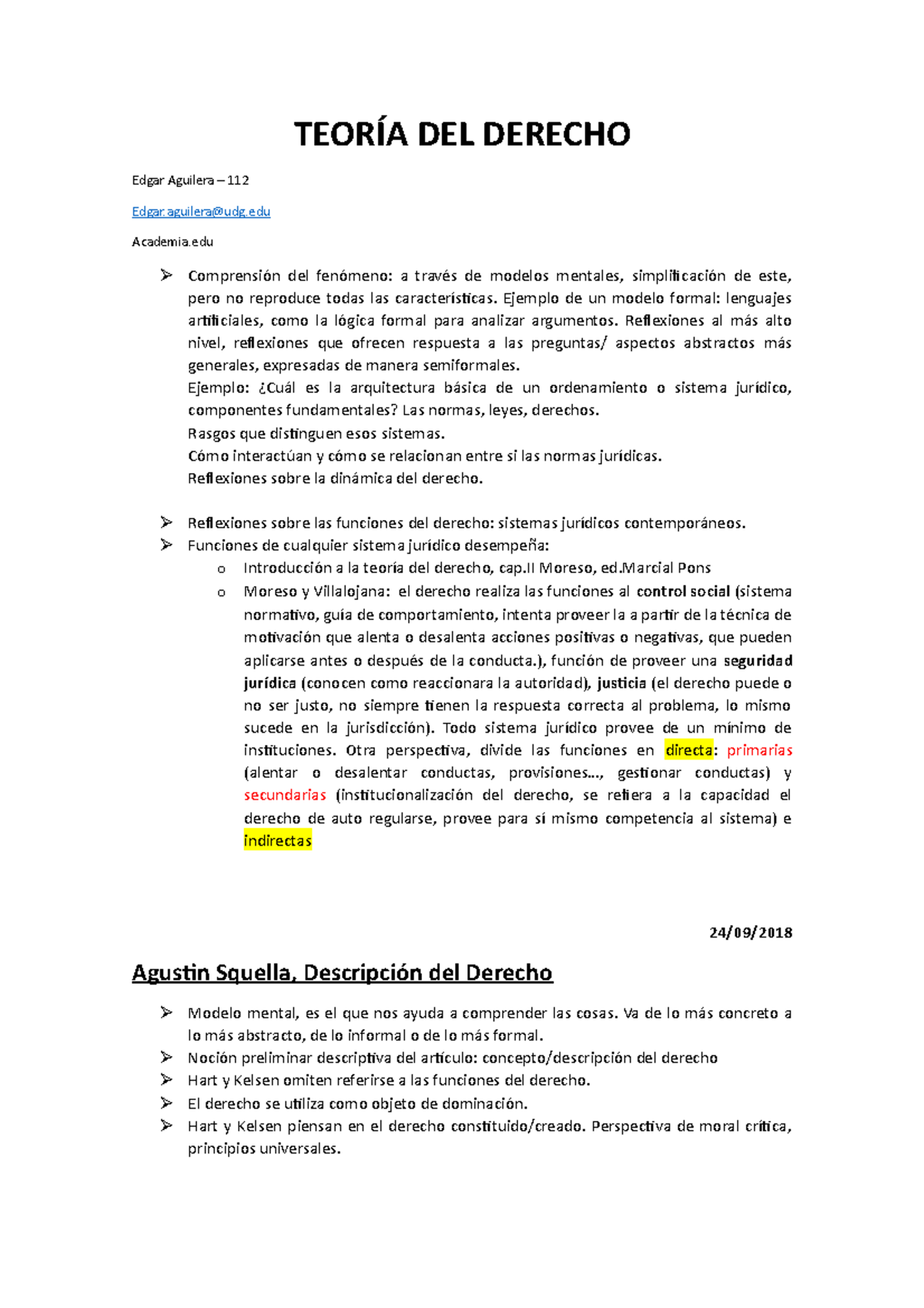 Teoría Del Derecho Apunts Sobre Teoria Del Dret TeorÍa Del Derecho