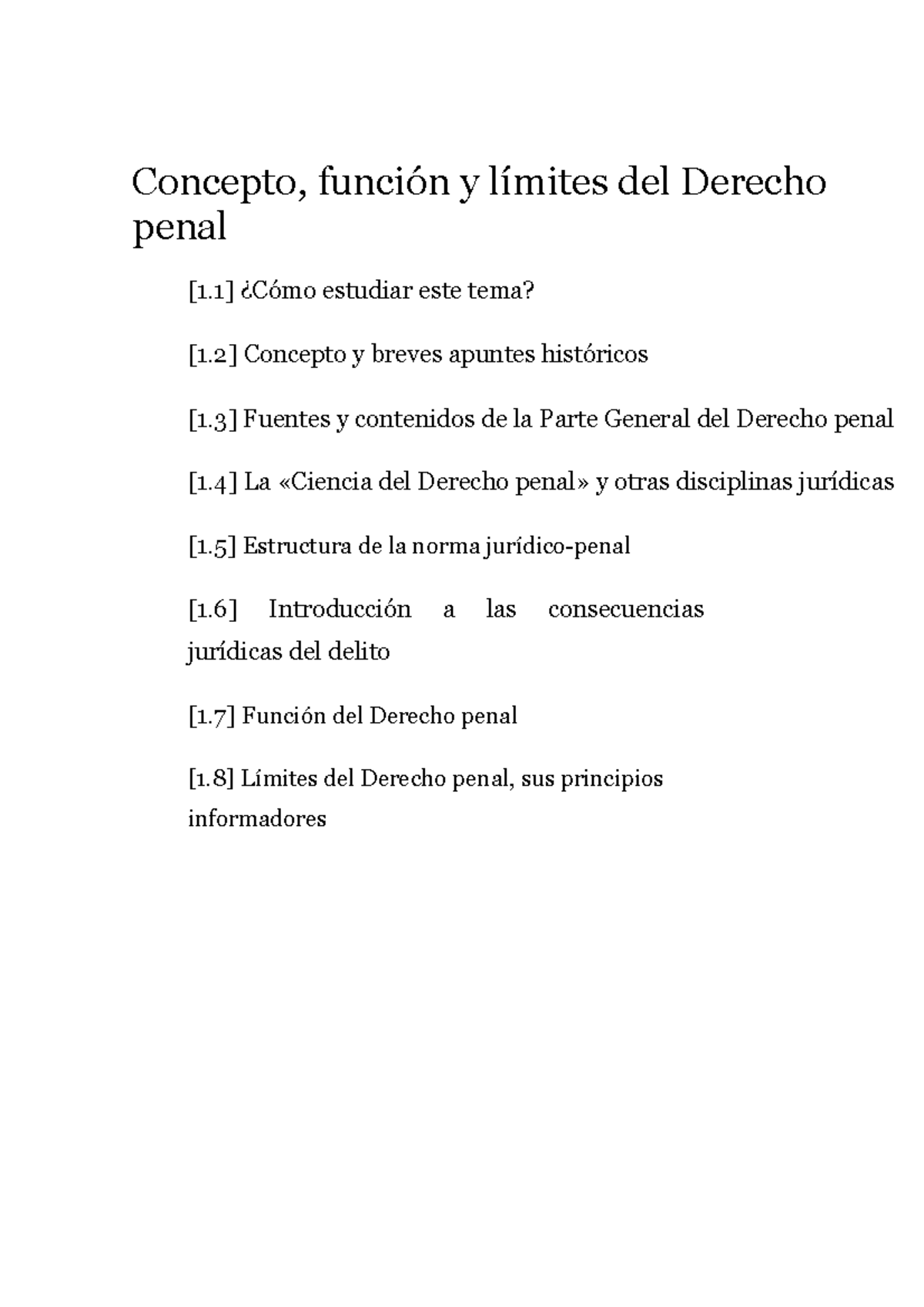 Concepto Función Y Límites Del Derecho Penal Concepto Función Y