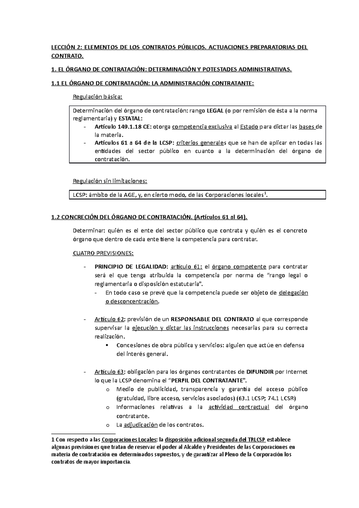 Lección 2 Tema 2 LecciÓn 2 Elementos De Los Contratos PÚblicos